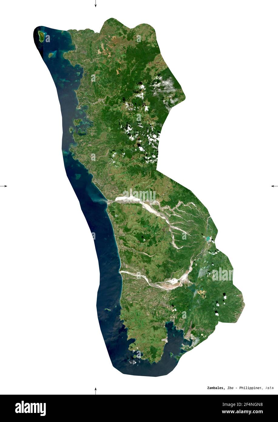 Zambales Philippines Map Zambales, Philippines. High Res Satellite. No