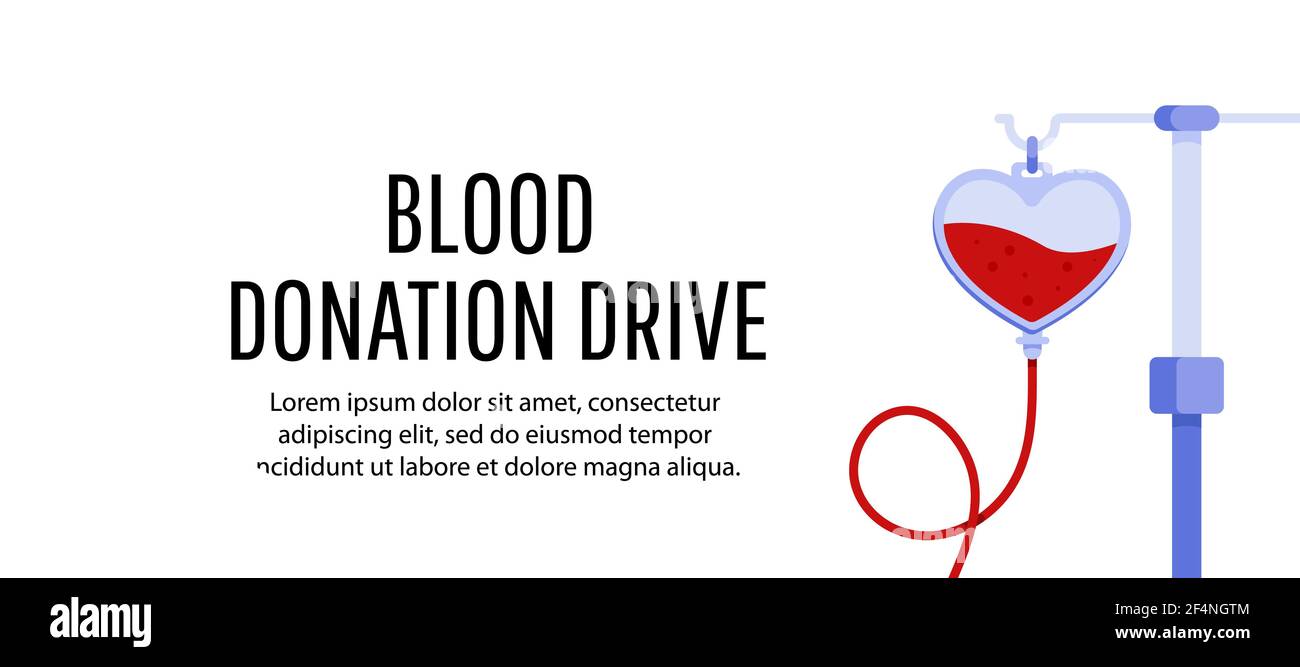 Blood donation day concept with blood bag and heart. World Blood Donor ...