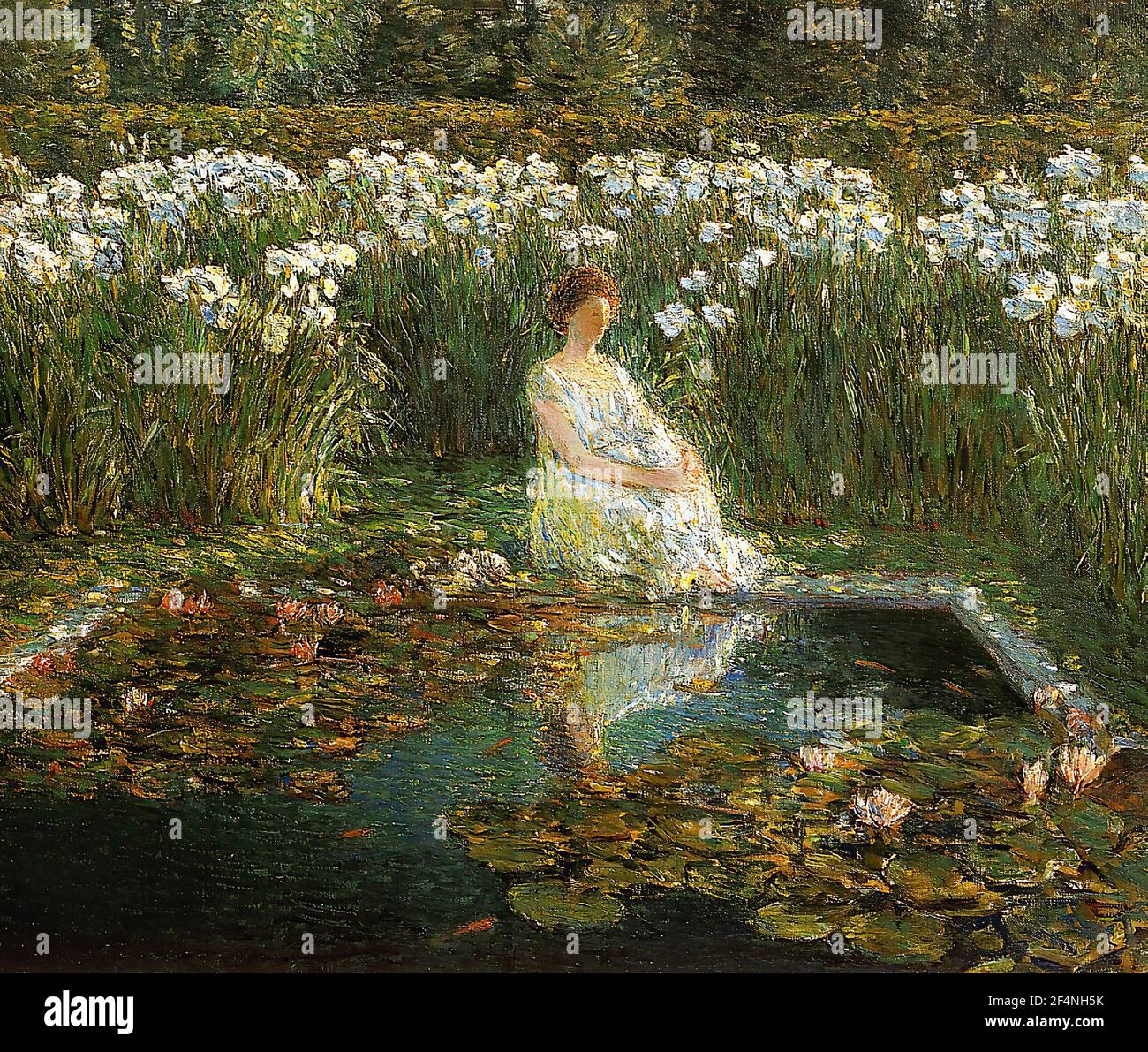 Frederick Childe Hassam- Lilies 1910 Stock Photo - Alamy