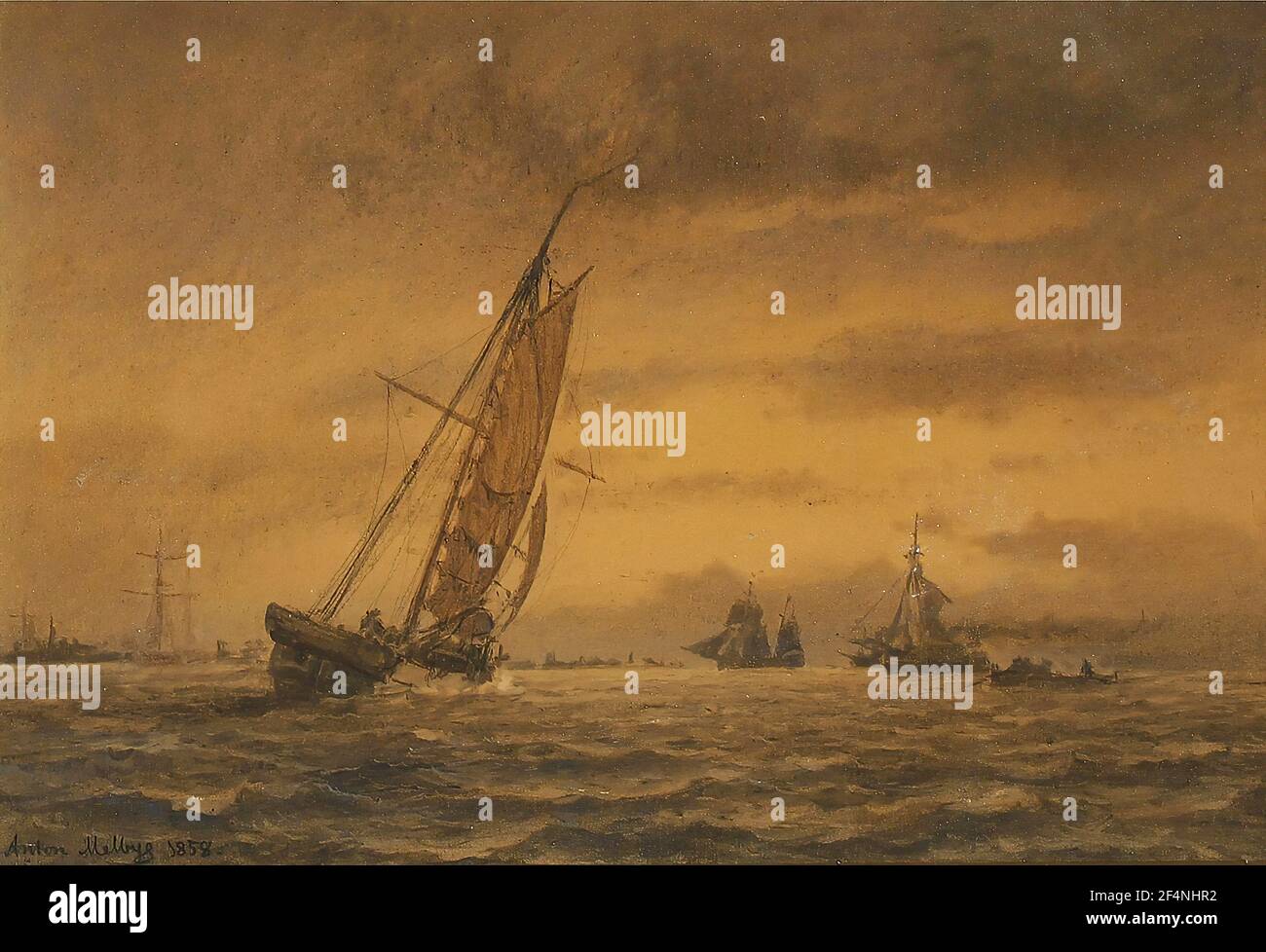Numerous sailing ships hi-res stock photography and images - Alamy