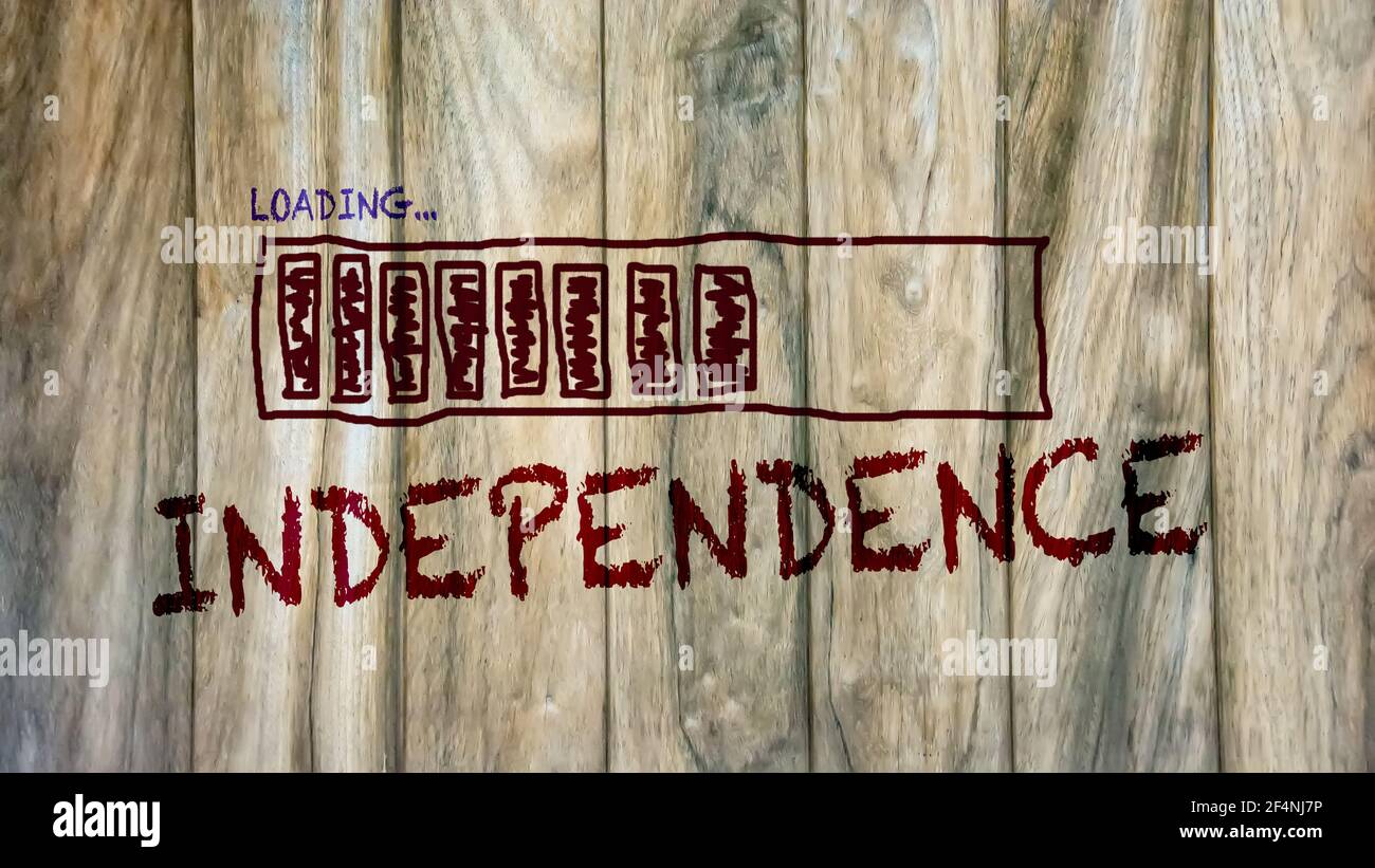 Street Sign the Direction Way to Independence Stock Photo - Alamy