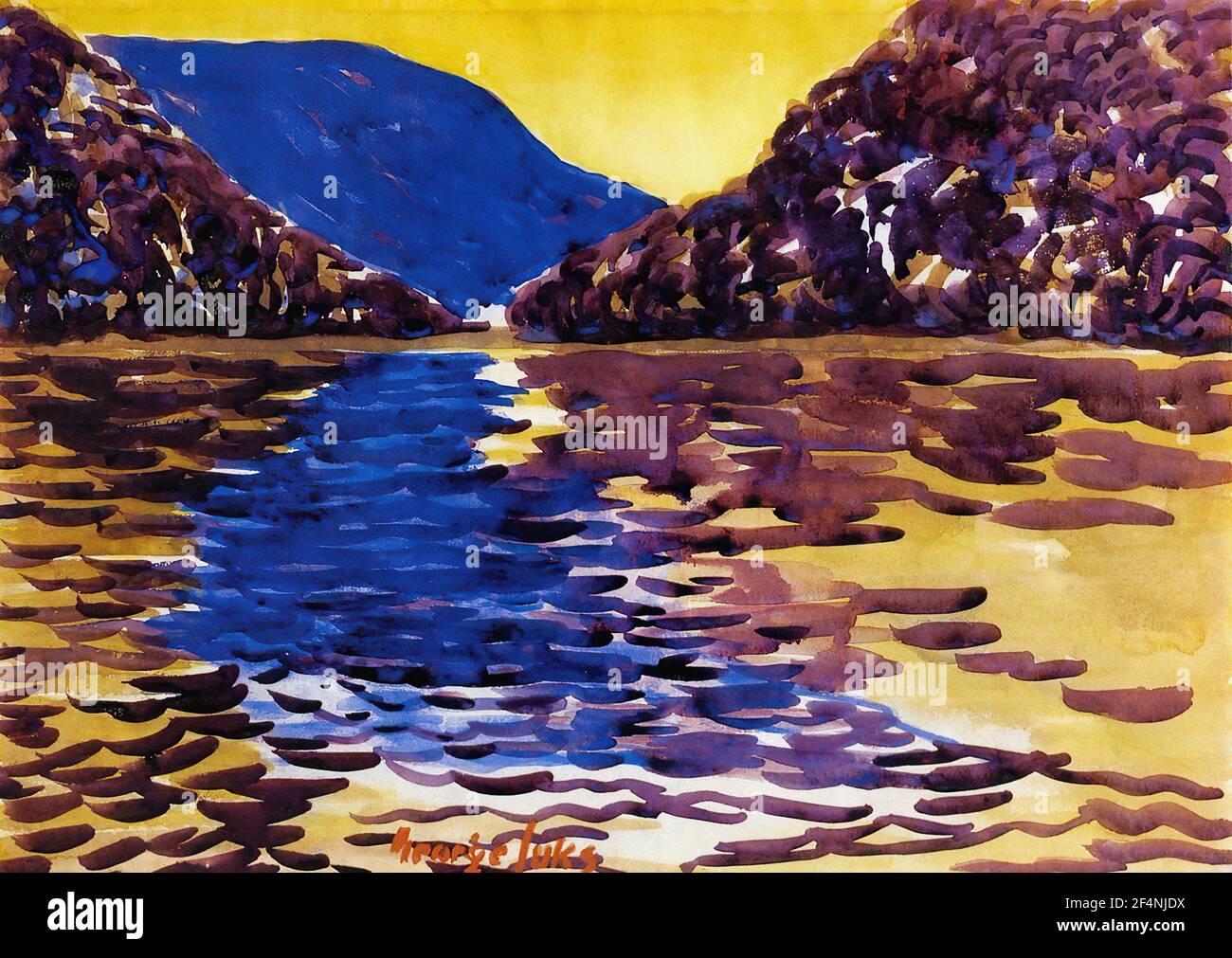 George Luks - Lower Ausable Lake Adirondacks Stock Photo - Alamy