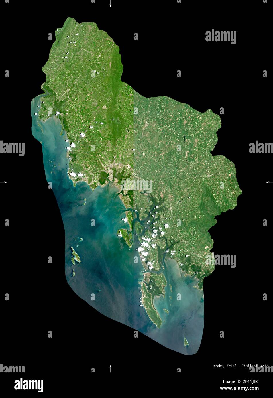 Krabi outline map hi-res stock photography and images - Alamy