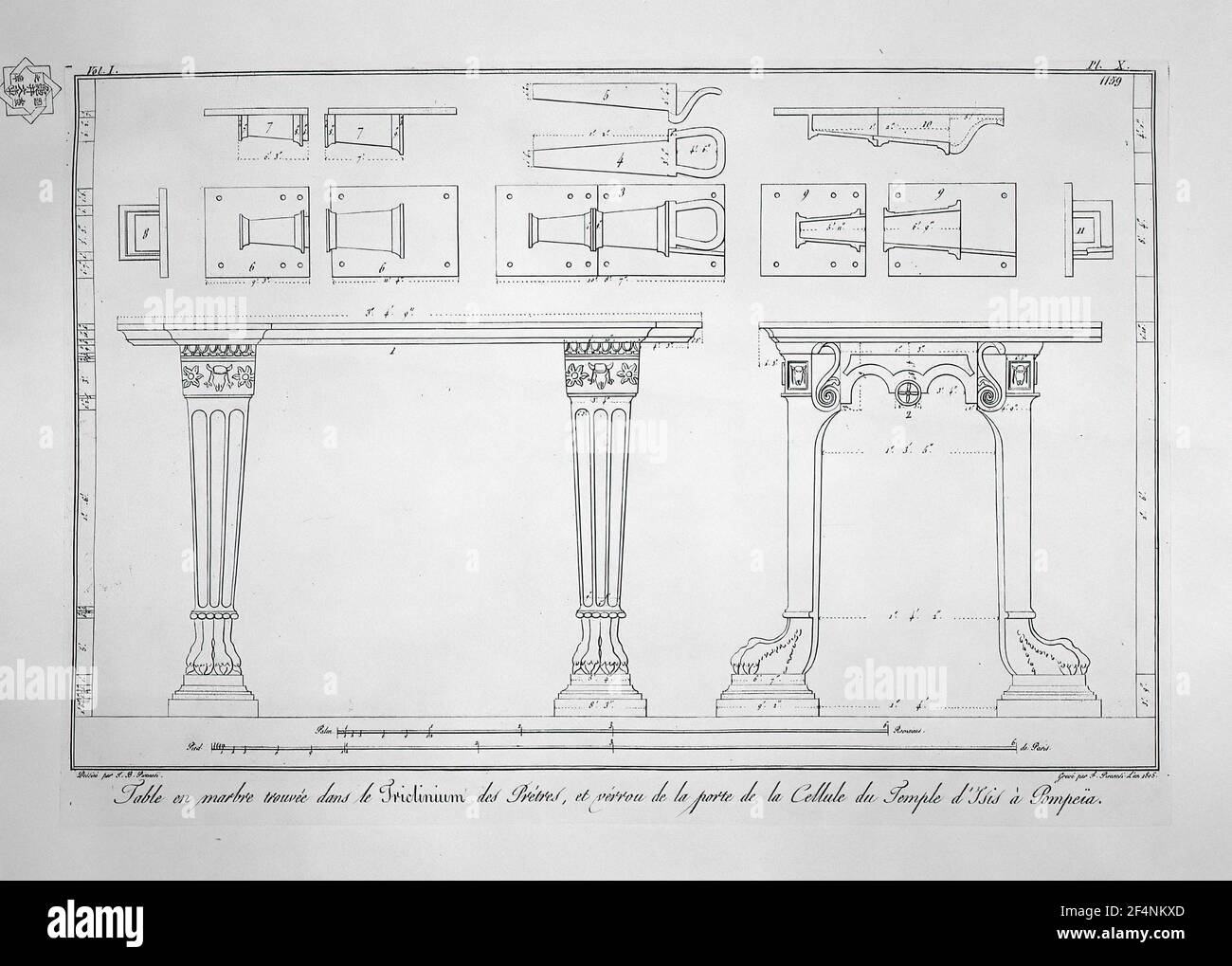 Giovanni Battista Piranesi - Marble Table Found Triclinium Priests Bolt ...