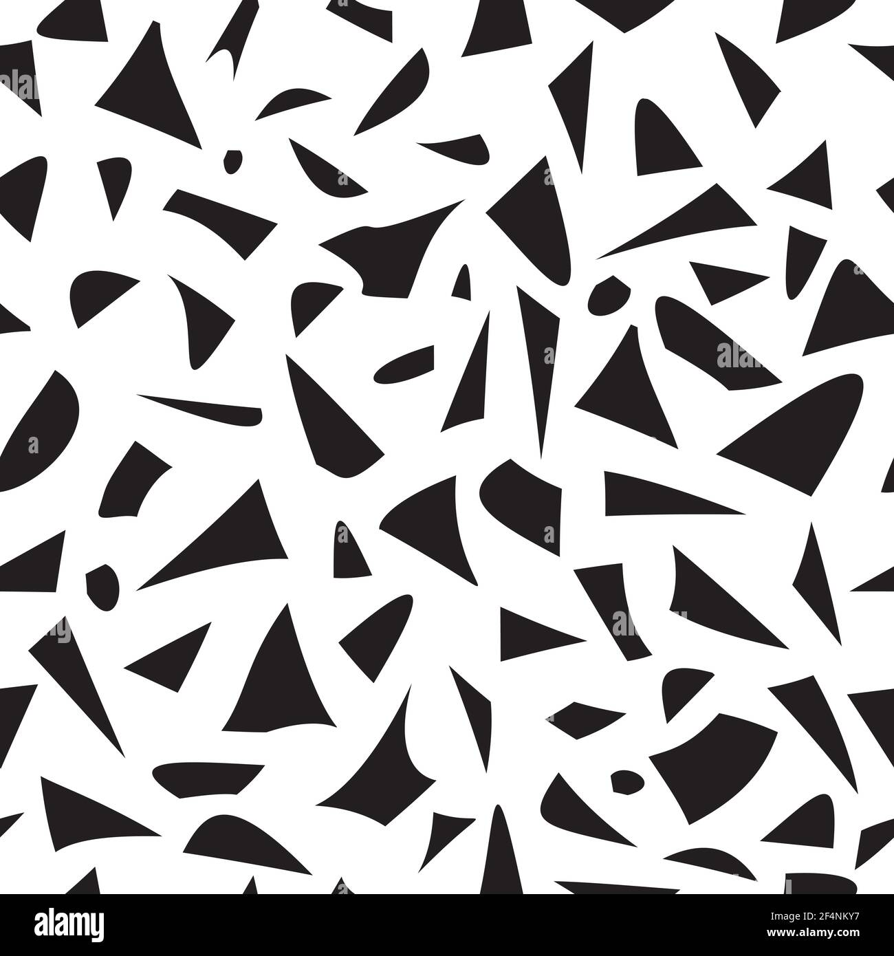Abstract seamless patterns with graphic elements, chaotic shapeless ...