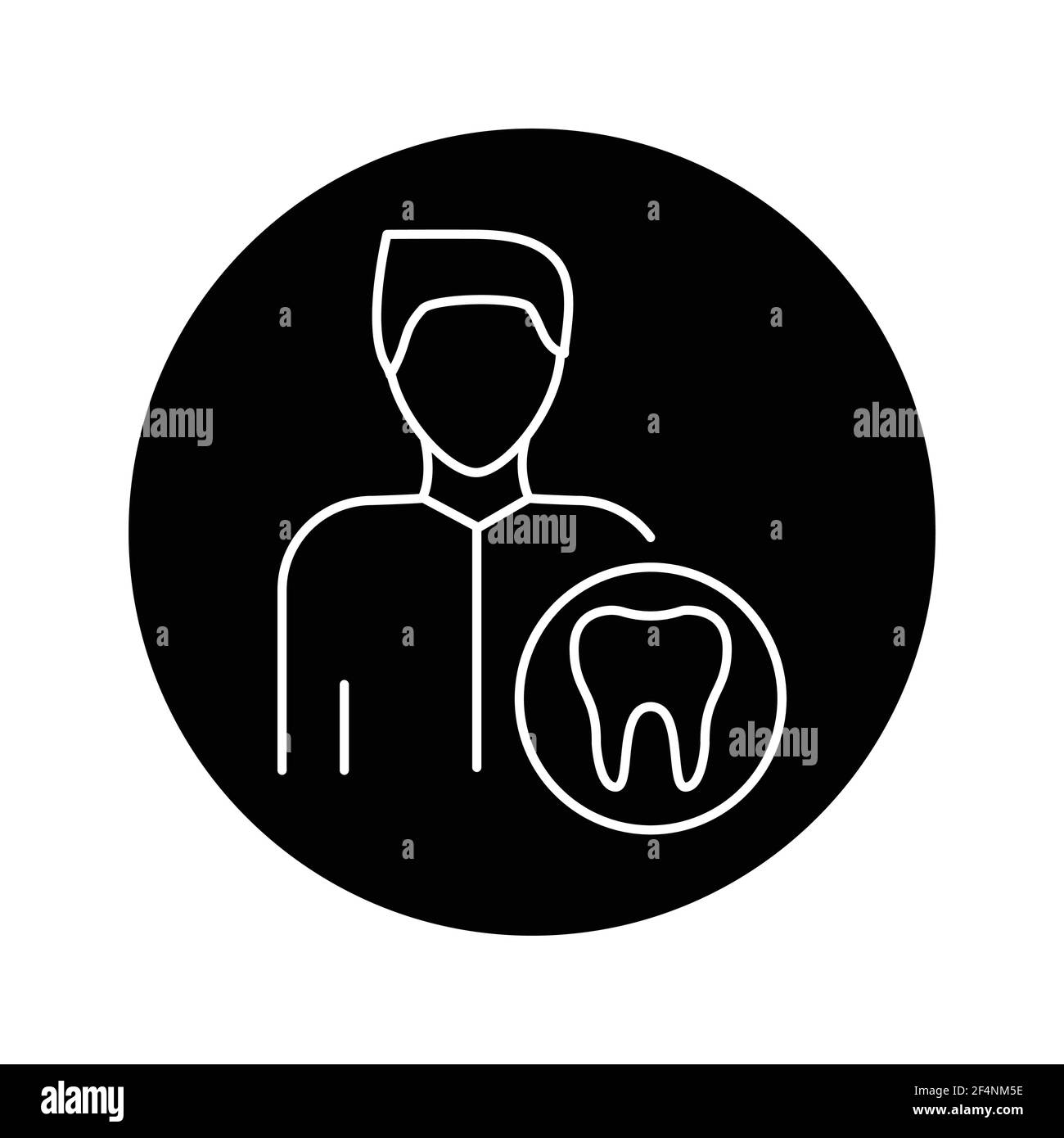 Dentist color line icon. Subject matter expert. Pictogram for web page ...