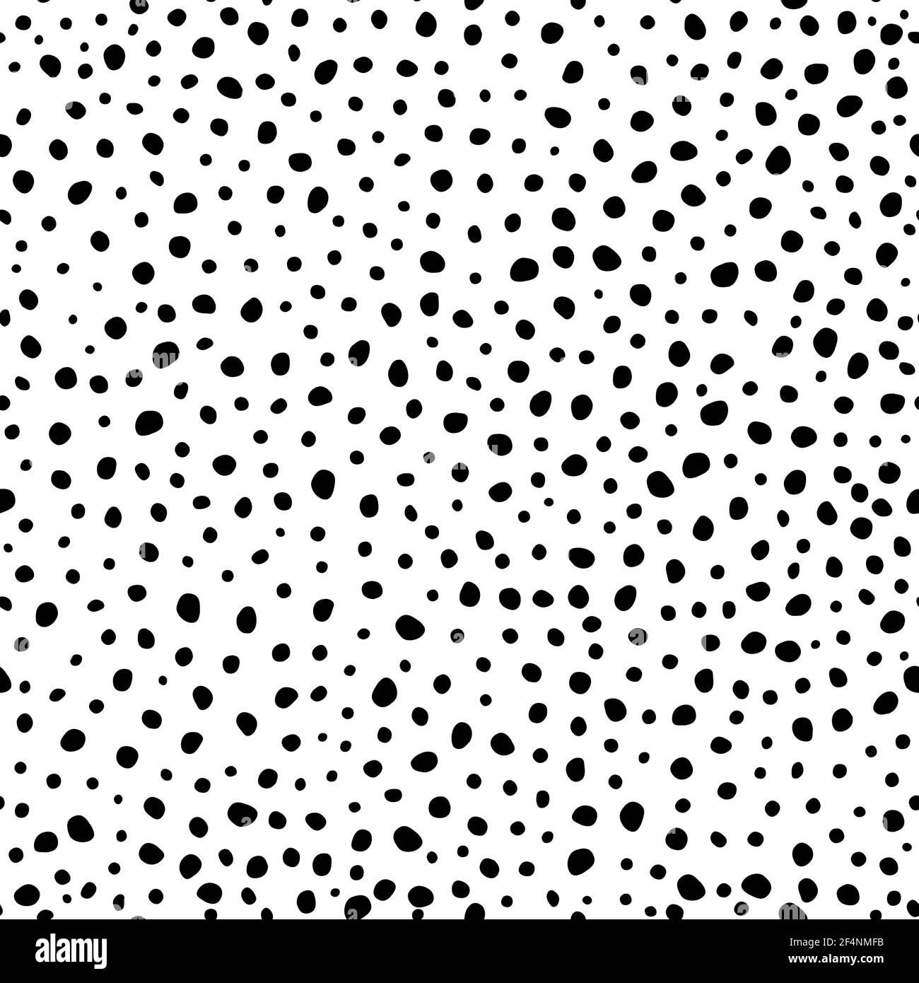Vector Abstract seamless patterns with dots. Fashion 80-90s. Black and ...