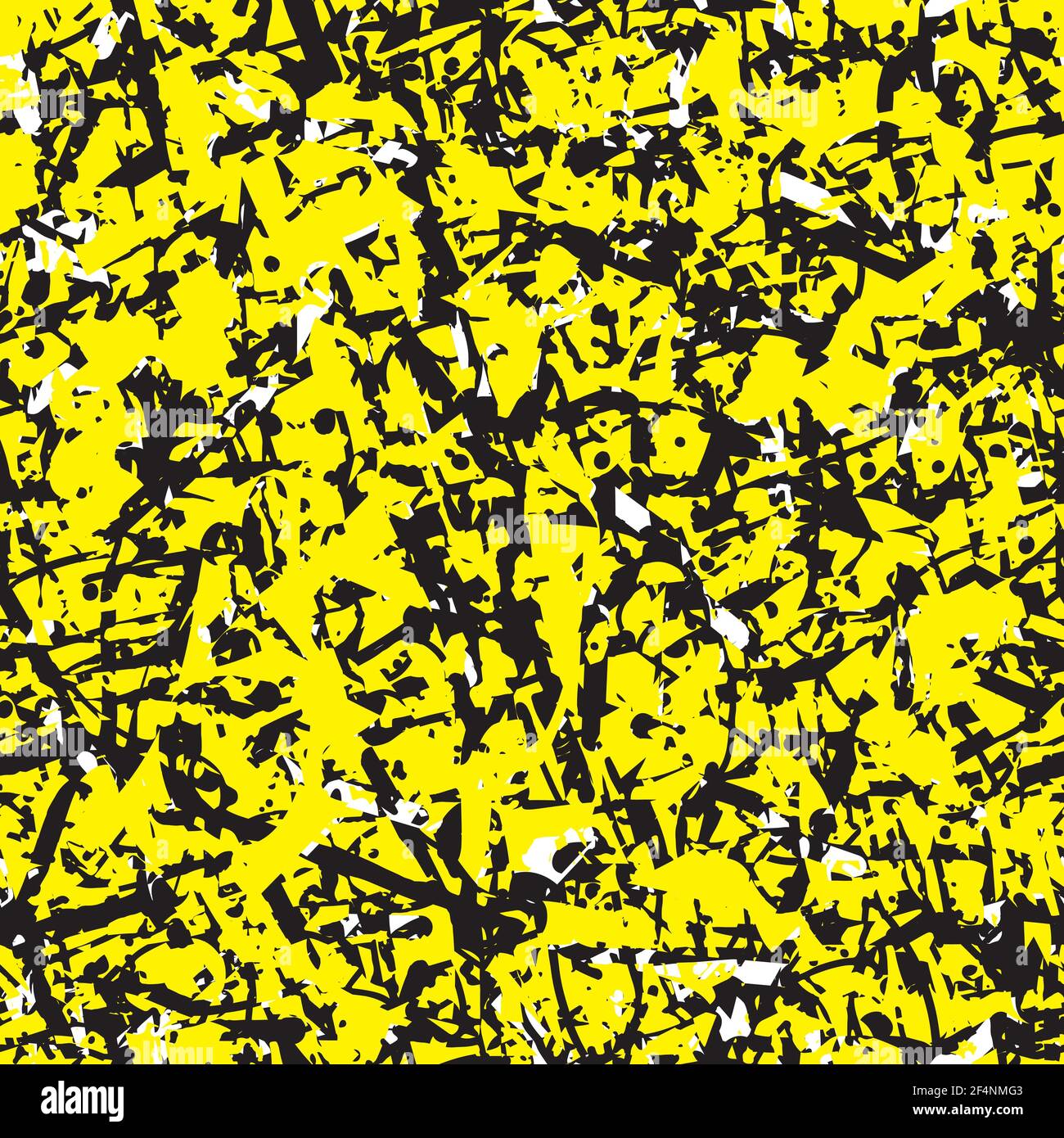 Vector graffiti seamless pattern with abstract tags, letters without ...