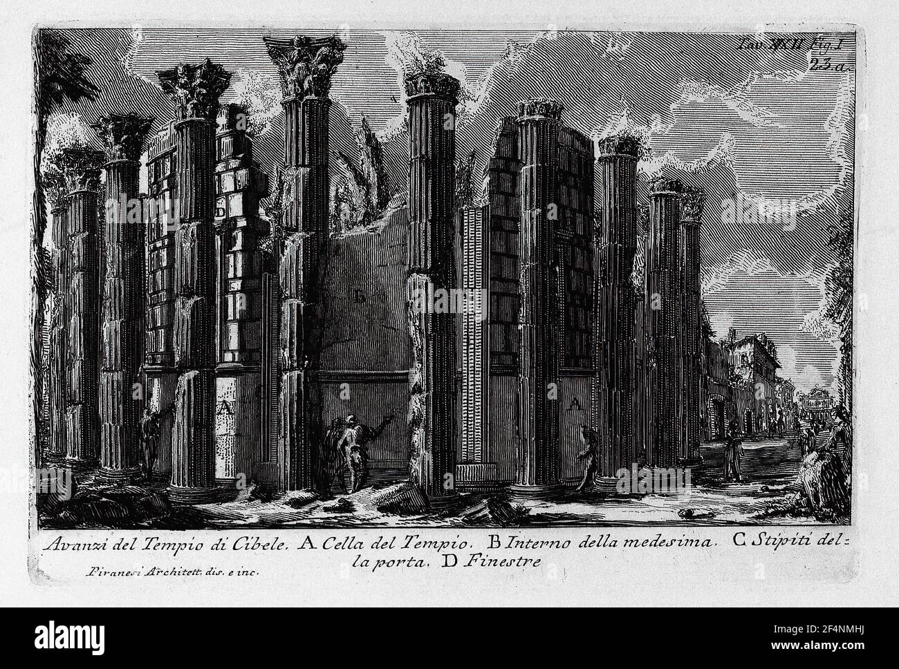 Giovanni Battista Piranesi - Roman Antiquities 1 Plate XXII Temple ...