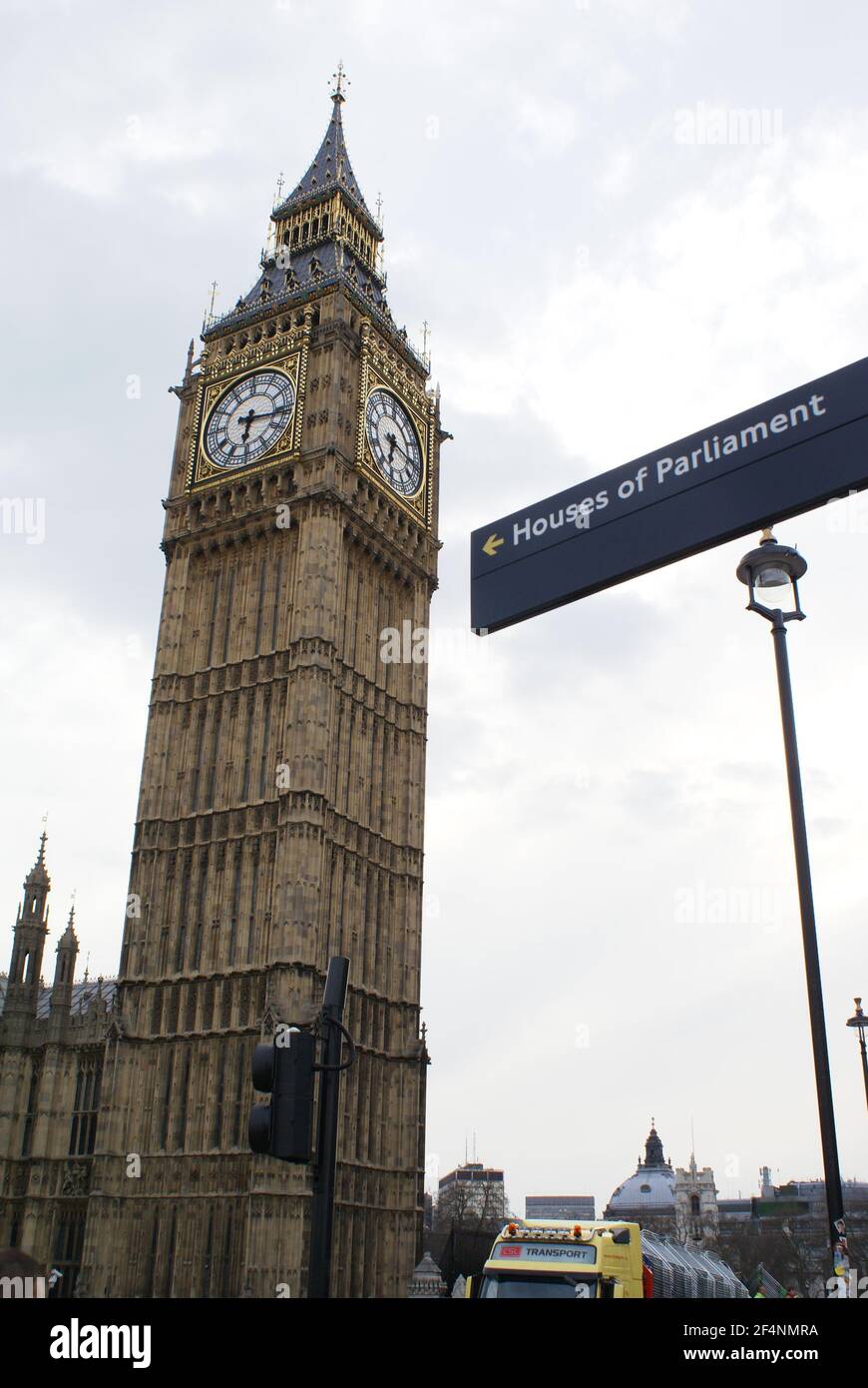 A view of the Elizabeth Tower known as the Big Ben in London, UK Stock ...