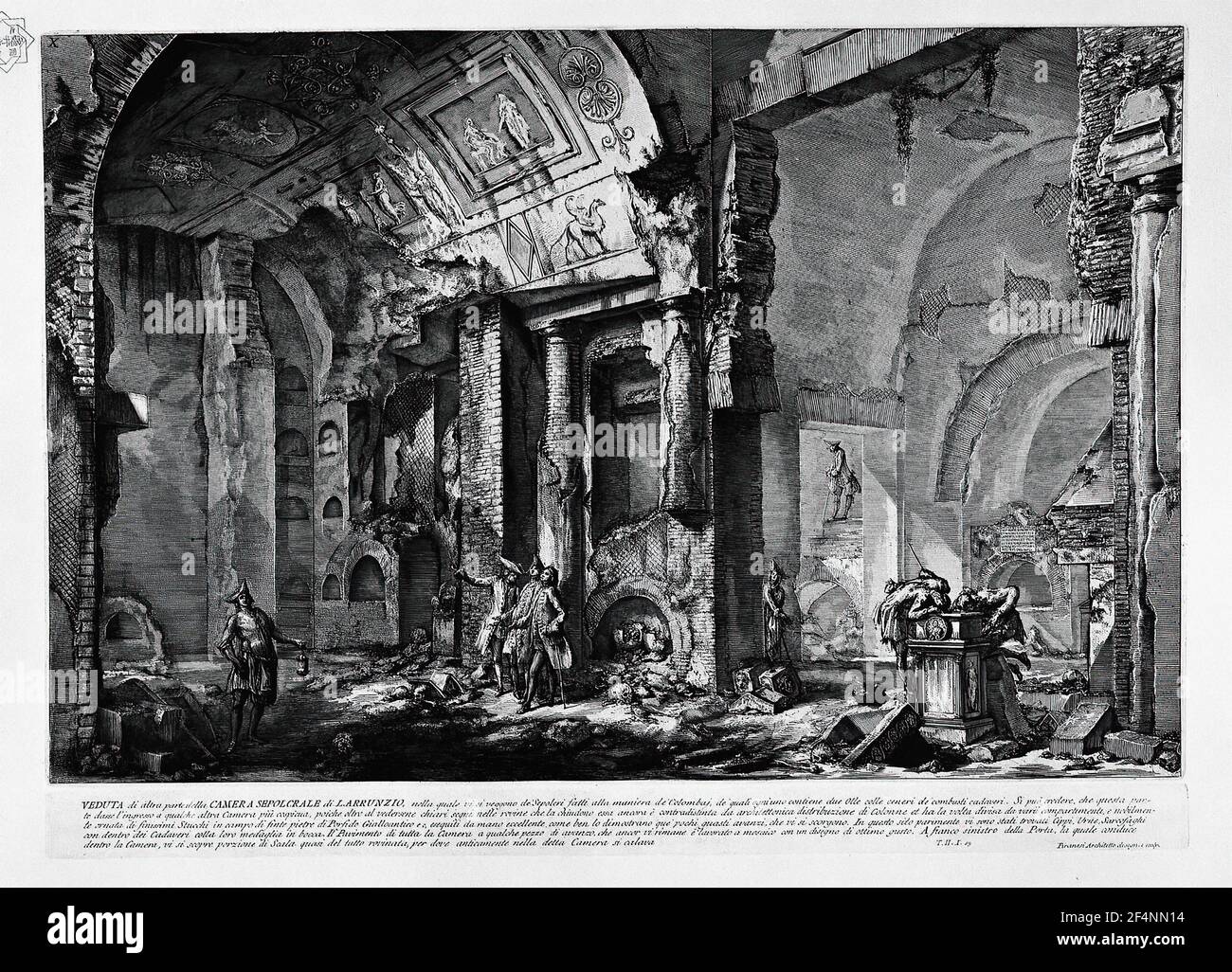 Giovanni Battista Piranesi - Roman Antiquities 2 Plate View Entrance ...