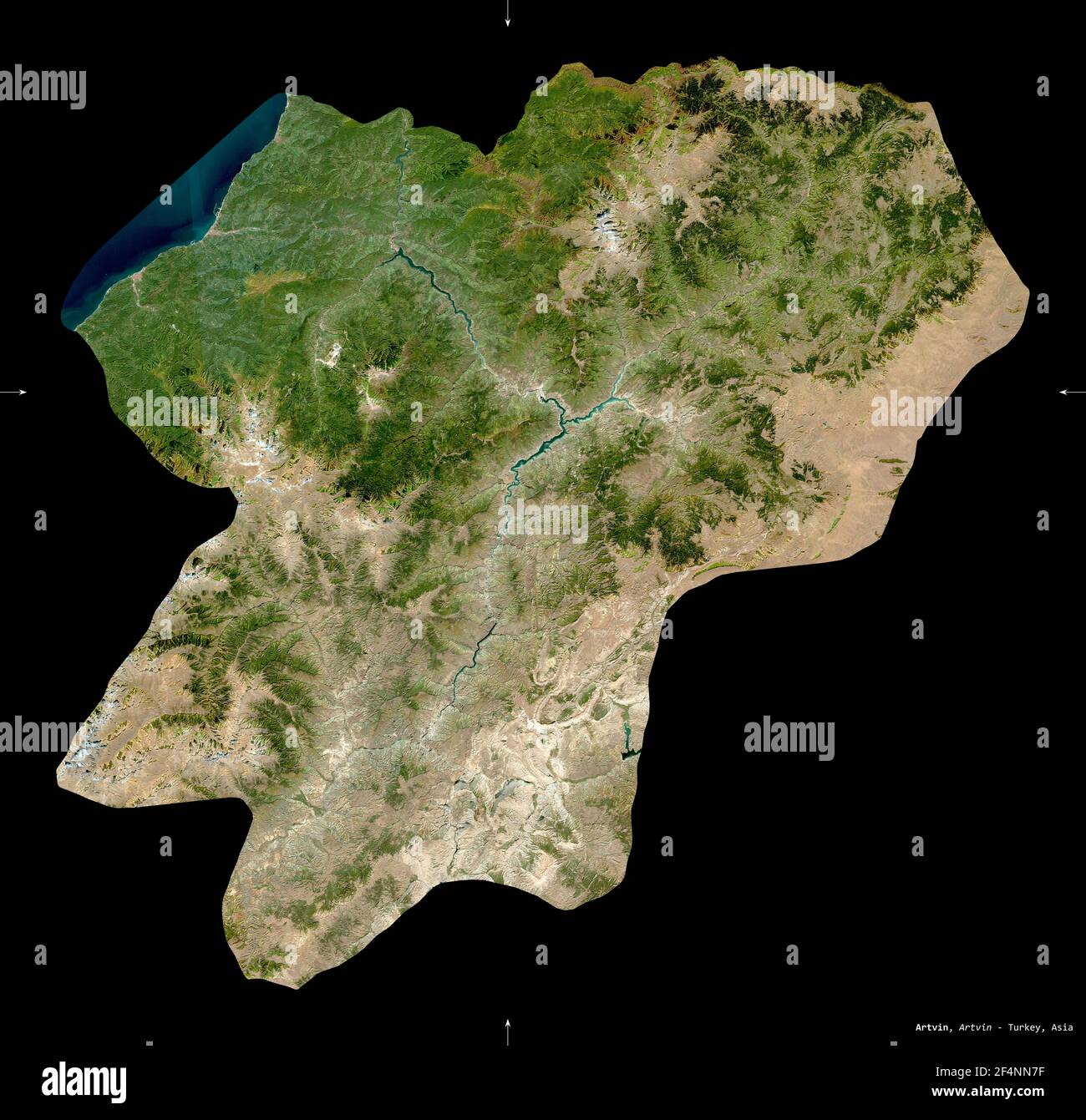 Artvin outline map hi-res stock photography and images - Alamy