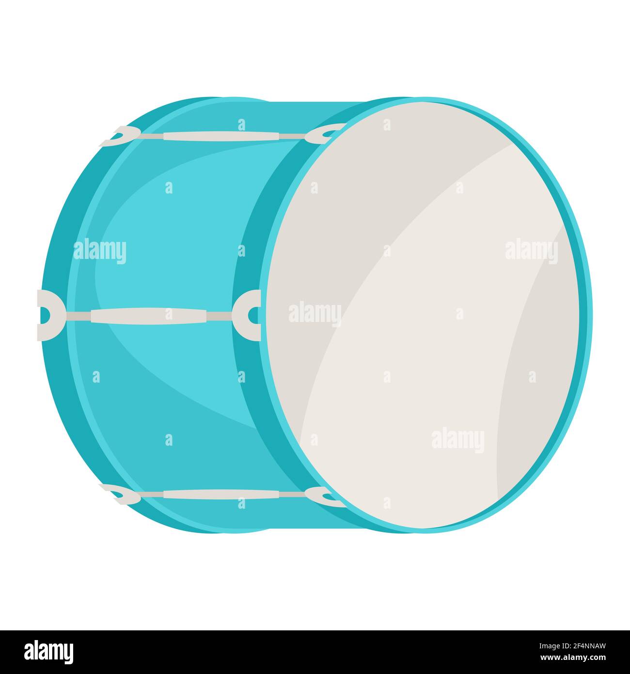 Illustration of drum. Musical instrument for concert poster Stock ...