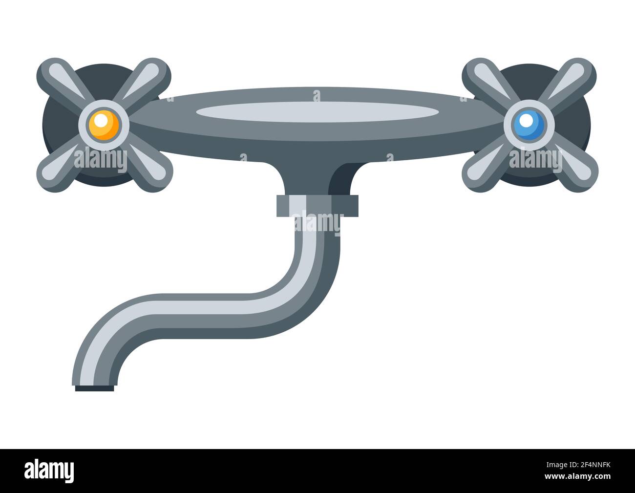 Faucet in pipe drip Stock Vector Images - Alamy