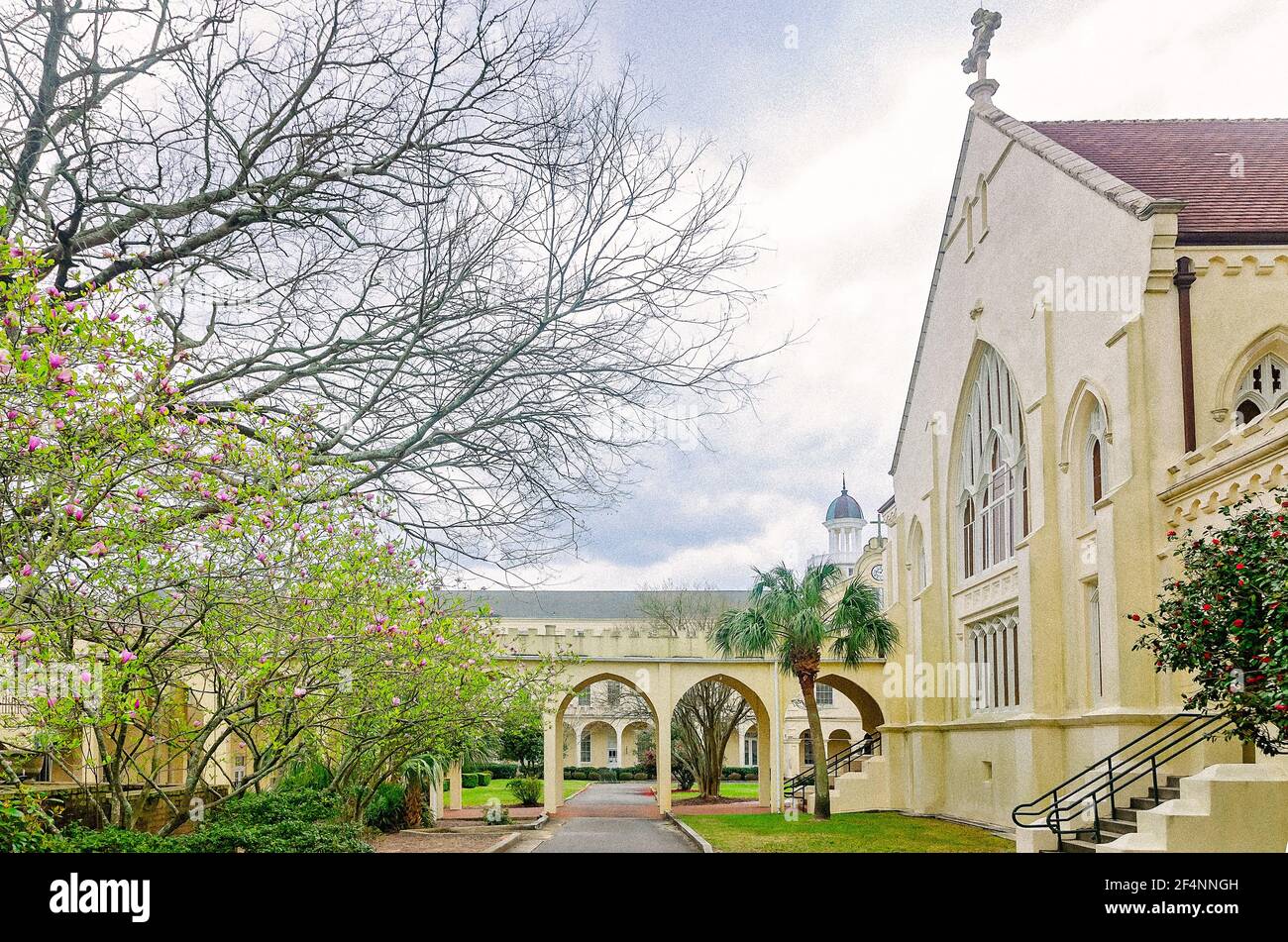 St. Joseph’s Chapel is pictured at Spring Hill College, March 20, 2021 ...