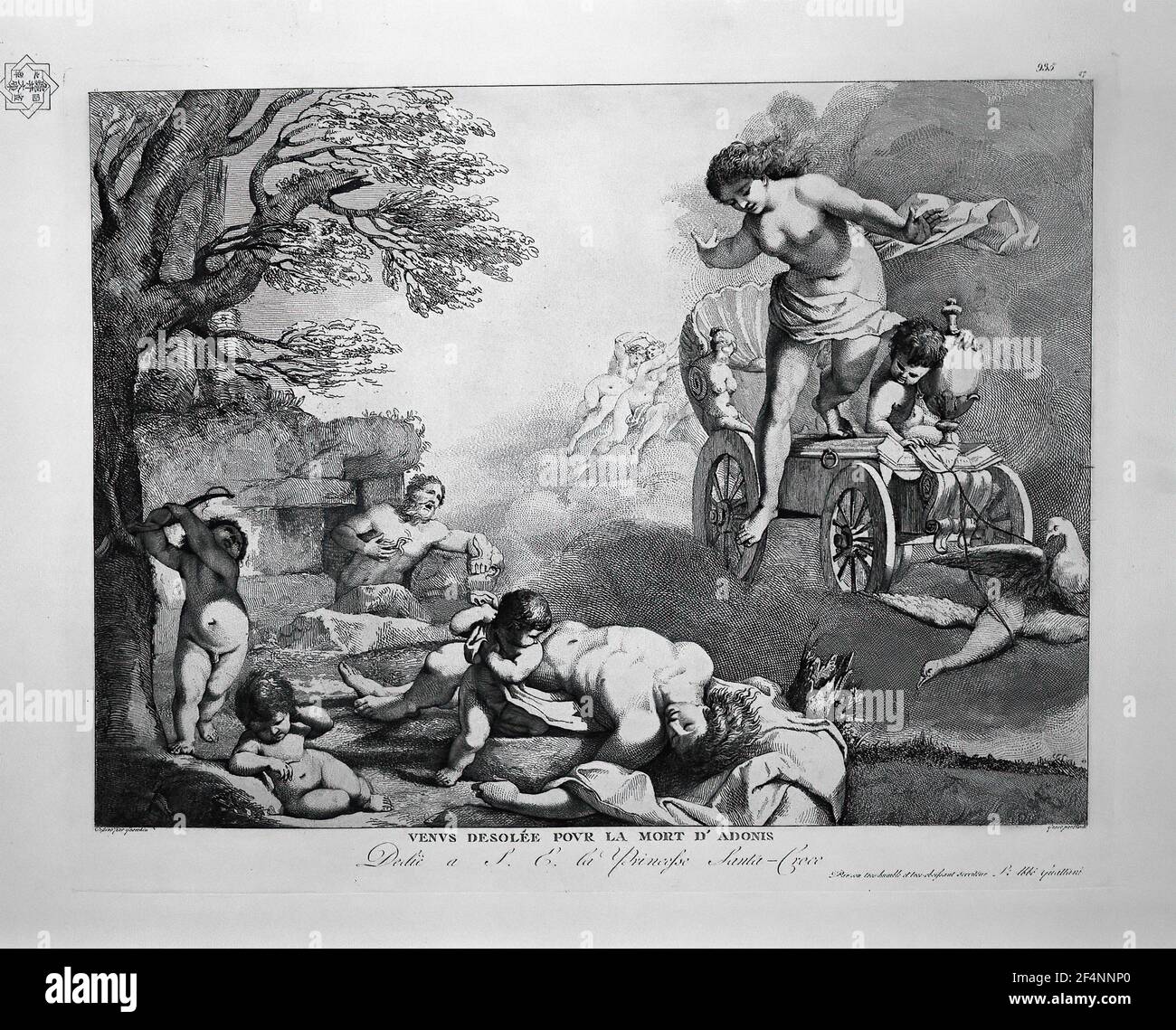 Giovanni Battista Piranesi - Venus Desolate Death Adonis Stock Photo ...
