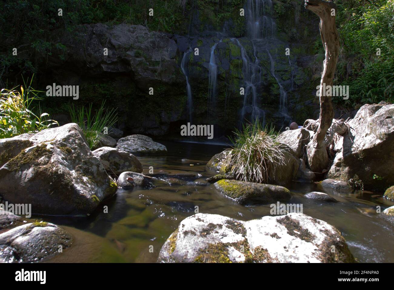 BIG ISLAND- HAWAII- 17-06-2014. A waterfall is seen on the Big Island ...