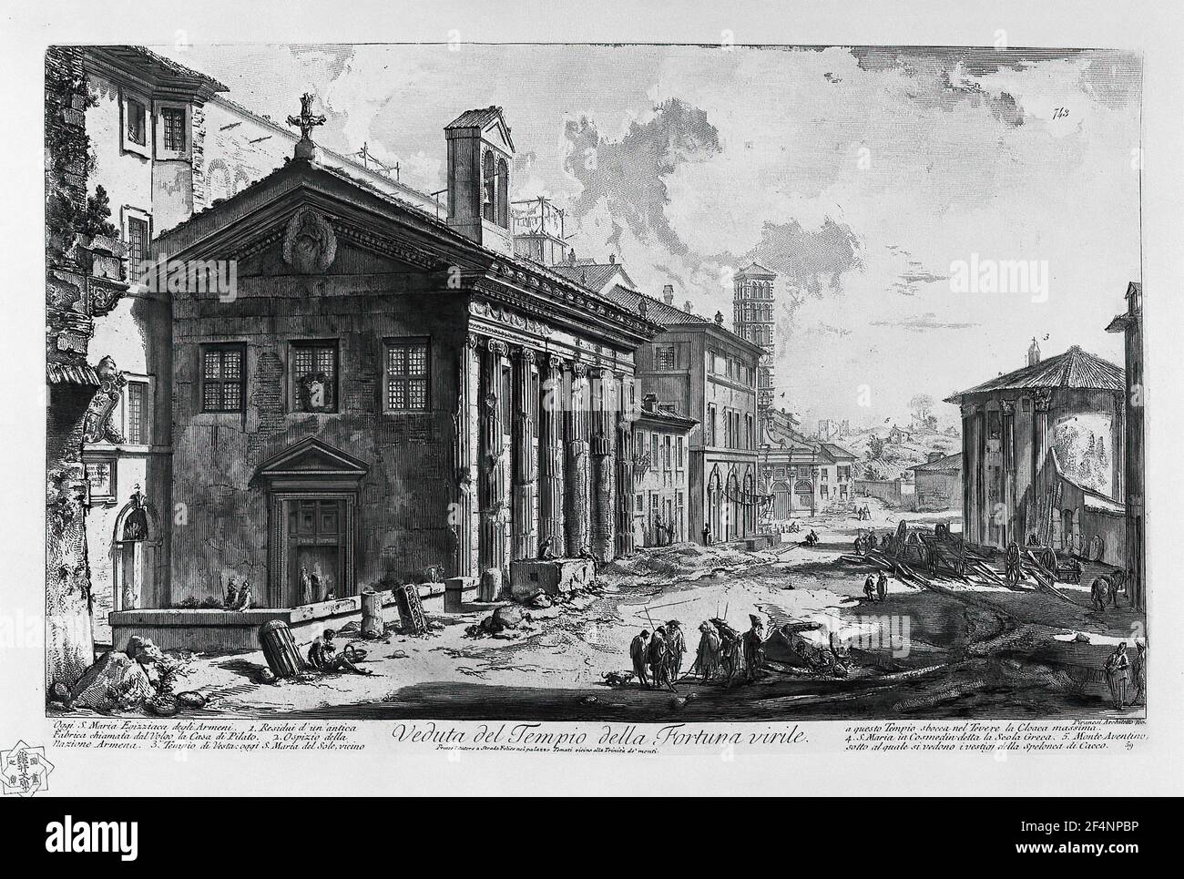 Giovanni Battista Piranesi - View Temple Cybele Square Mouth Truth ...