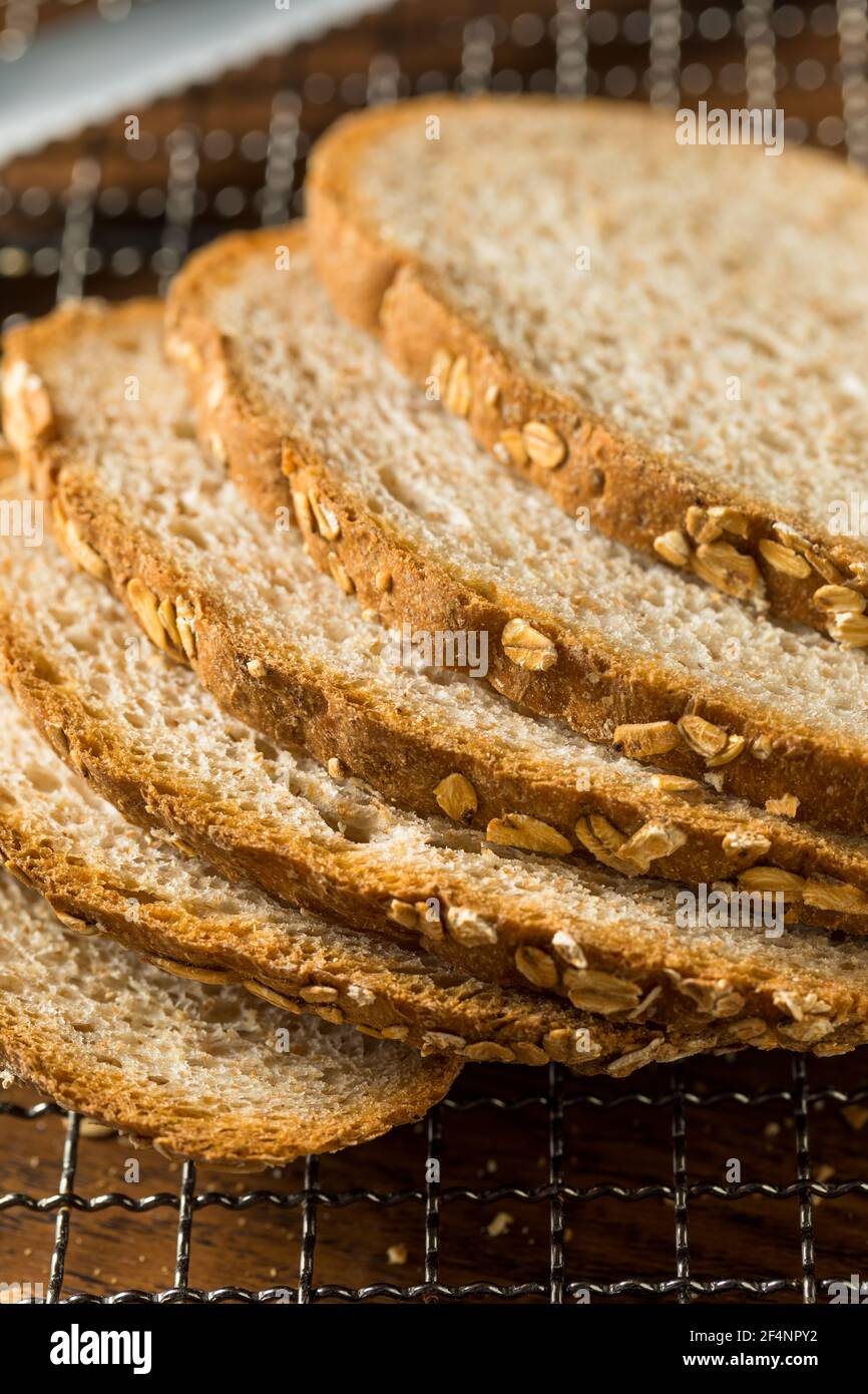 Homemade Organic Whole Wheat Sliced Bread Ready to Eat Stock Photo - Alamy
