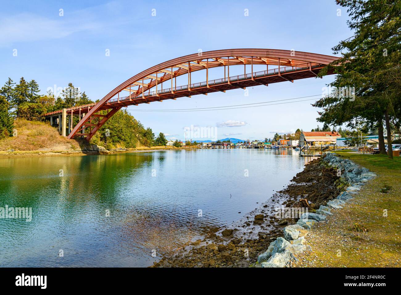 Rainbow Bridge connecting La Conner in the Skagit Valley to Fidalgo ...