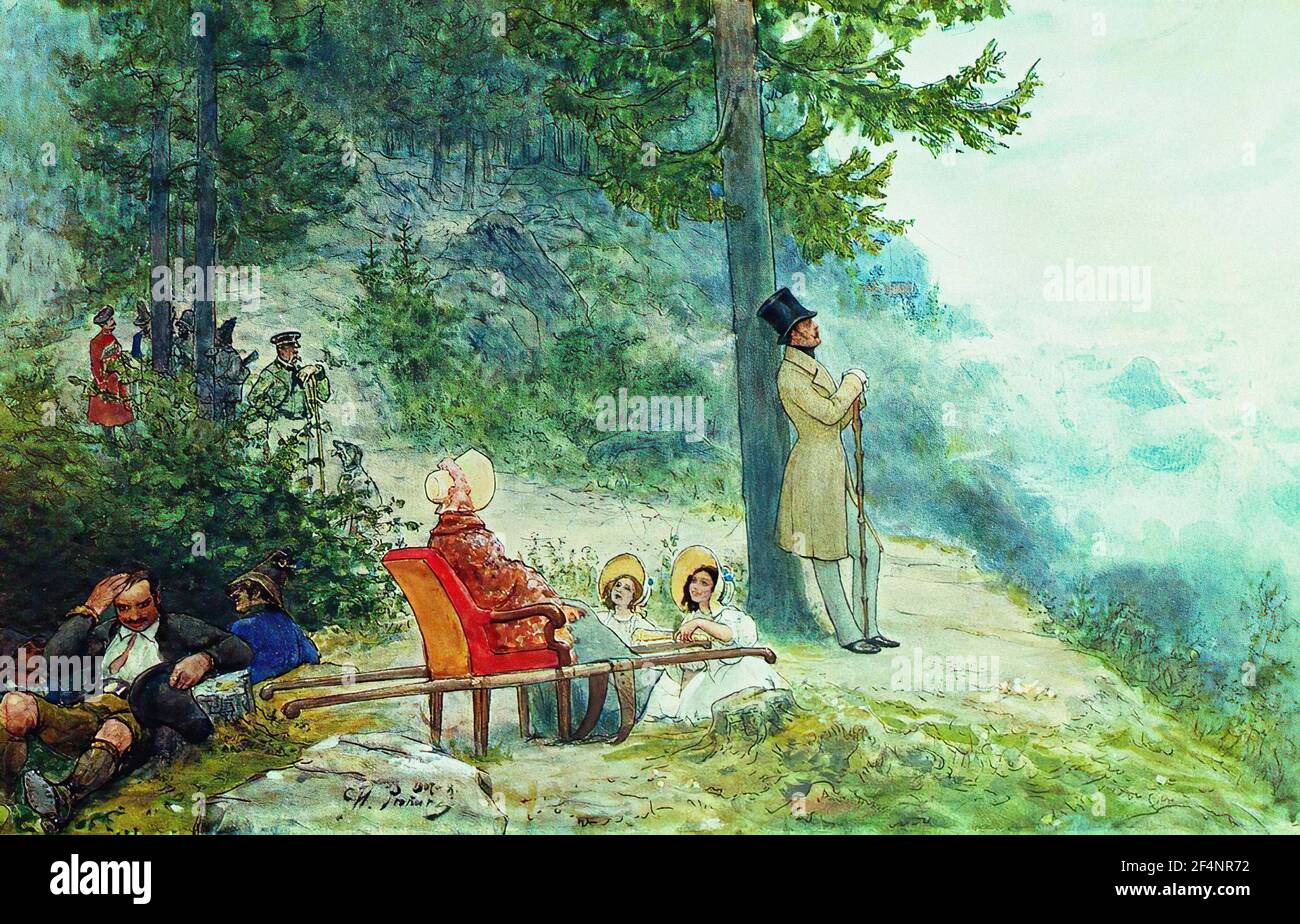 Ilya Repin - Emperor Nicholas I Empress Alexandr Feodorovn 1908 Stock ...