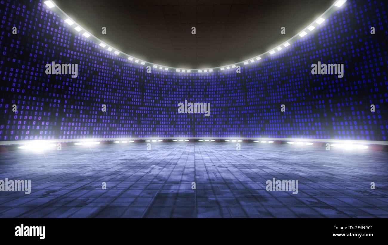 Technology TV show studio backdrop. Ideal for virtual tracking system ...