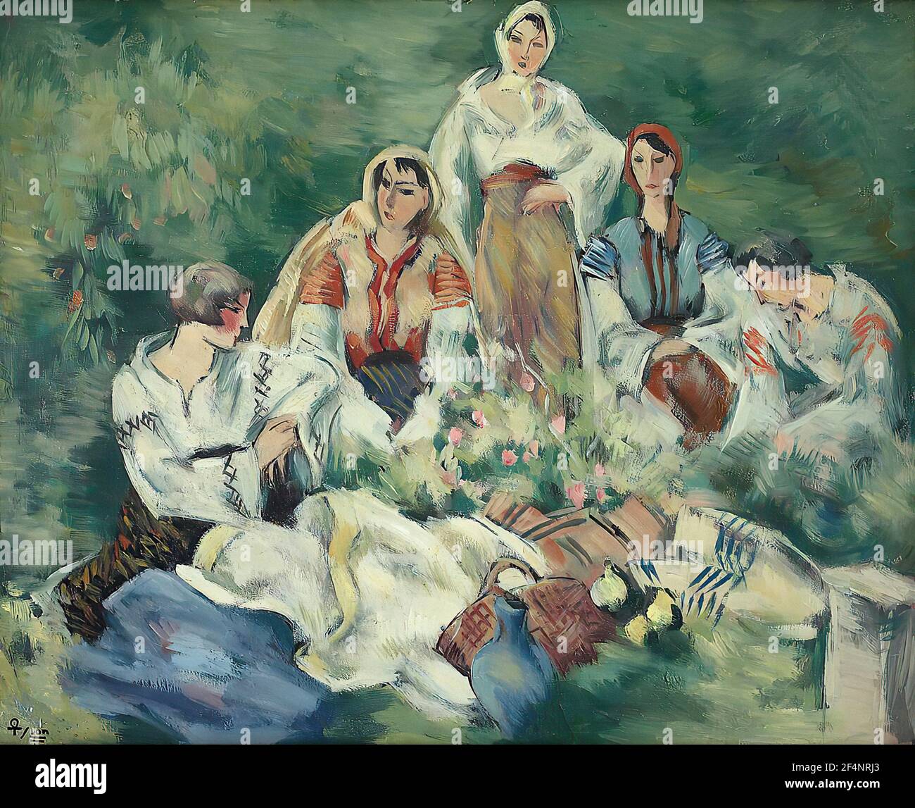 Ion Theodorescu-Sion - Composition with Peasant Motifs 1936 Stock Photo - Alamy
