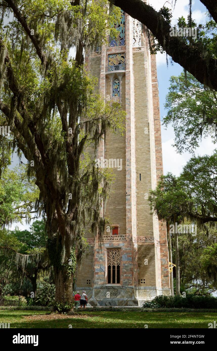 Carillon, Singing Tower, bell tower, coquina stone, marble, filigree ...