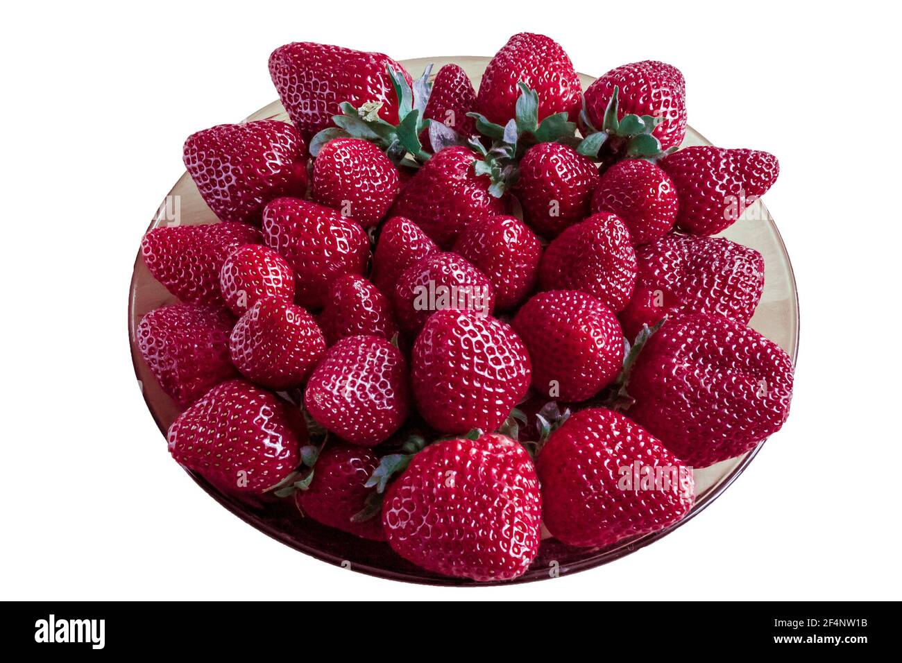 Healthy strawberries in transparent cup Cut Out Stock Images & Pictures ...