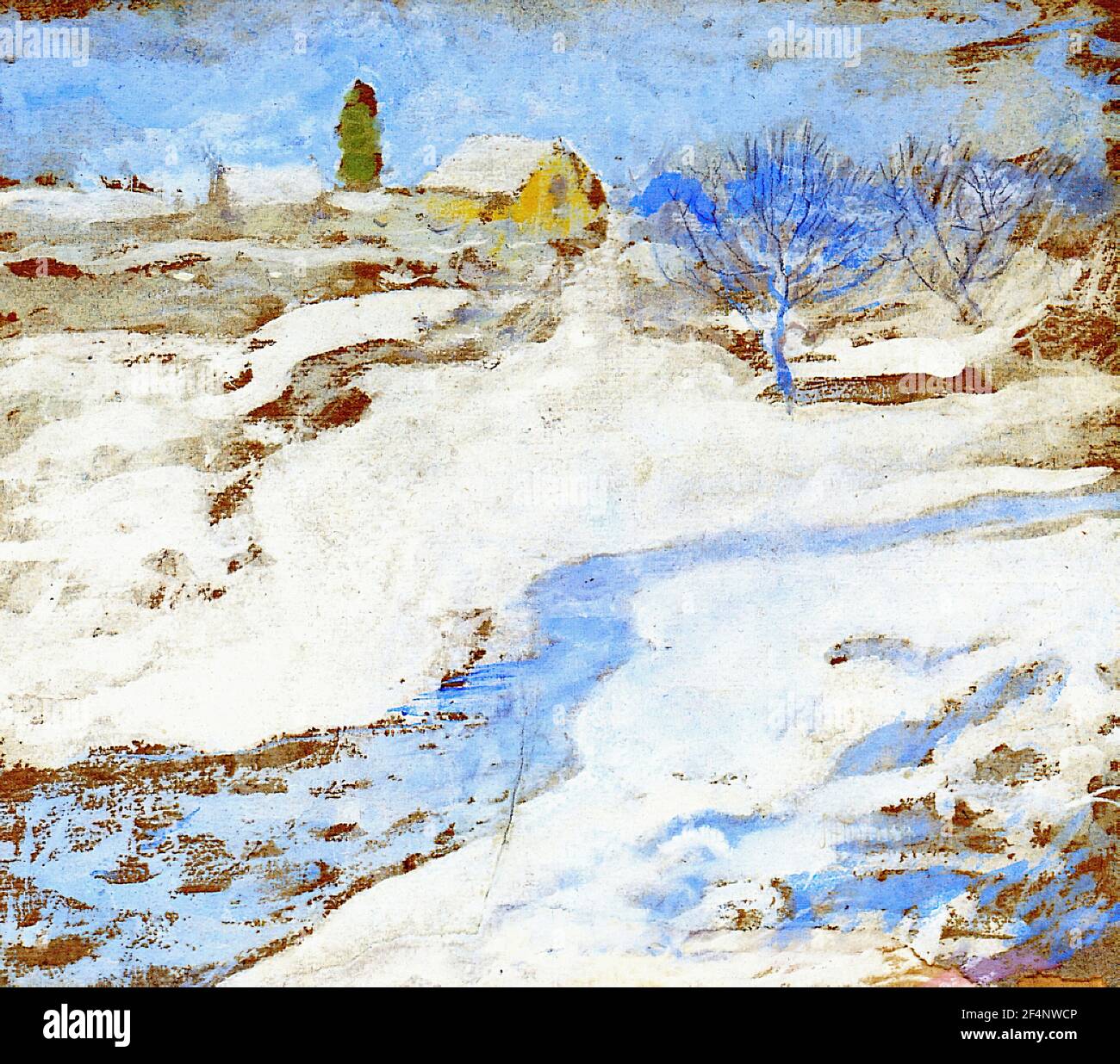 John Henry Twachtman - Winter 1 Stock Photo - Alamy