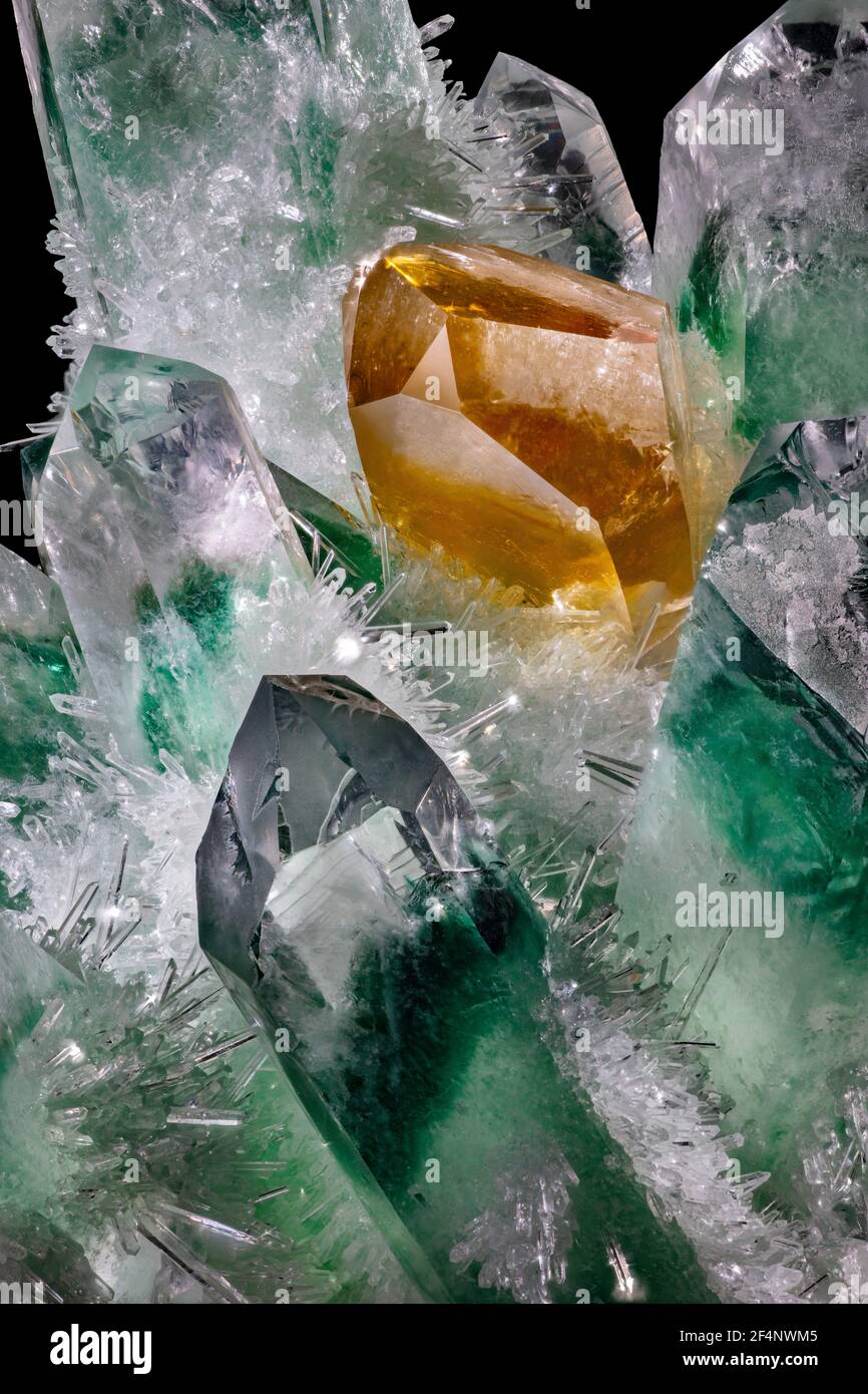 Colorful Quartz Crystals, China Stock Photo - Alamy