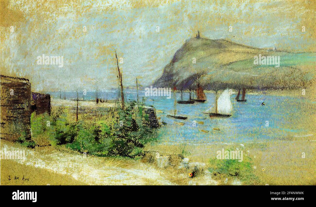 Julian Alden Weir- Inlet Stock Photo - Alamy
