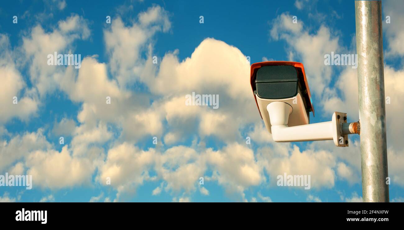 Public traffic security camera closeup Stock Photo - Alamy