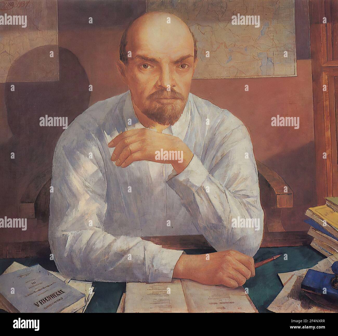 Painting lenin hi-res stock photography and images - Alamy