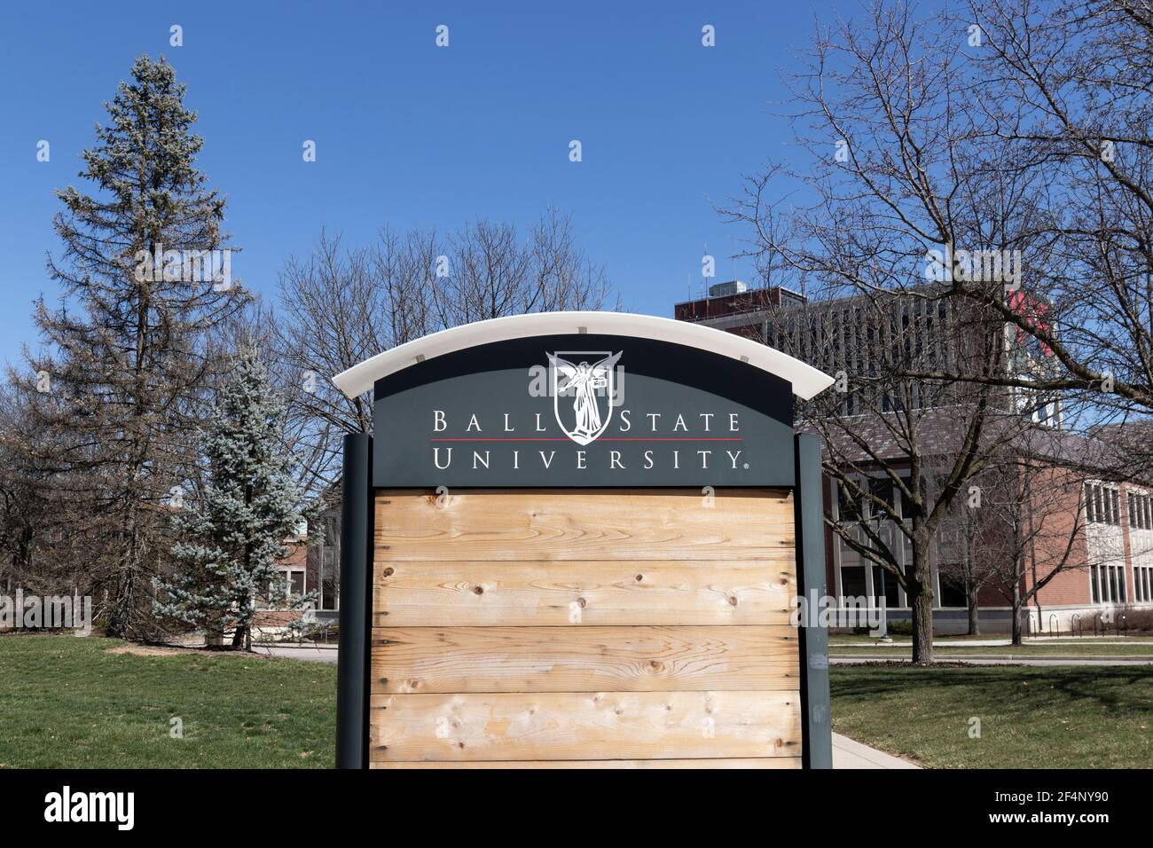 Muncie - Circa March 2021: Ball State University campus. Ball State is ...