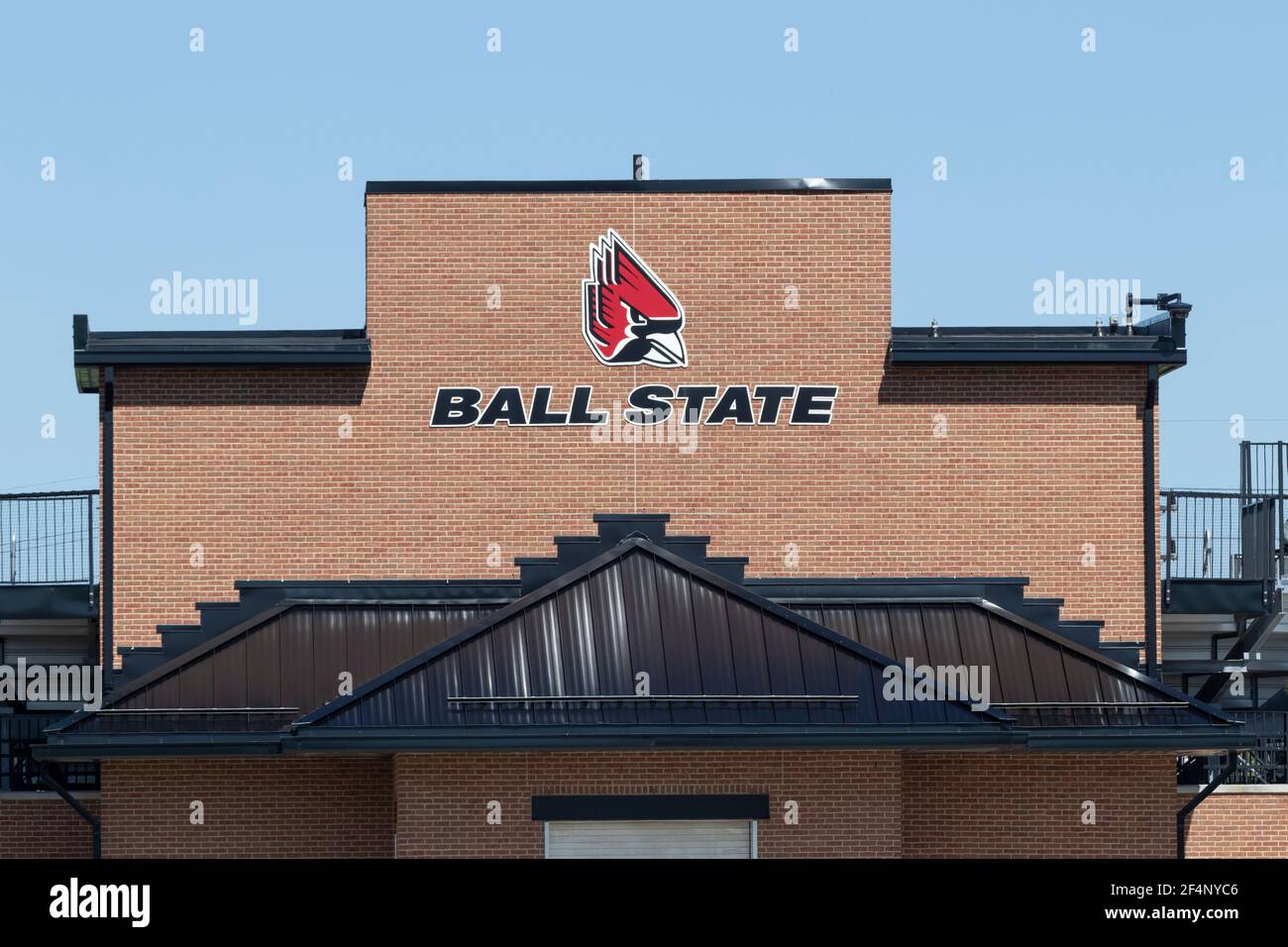 Muncie - Circa March 2021: Ball State University baseball complex. Ball ...