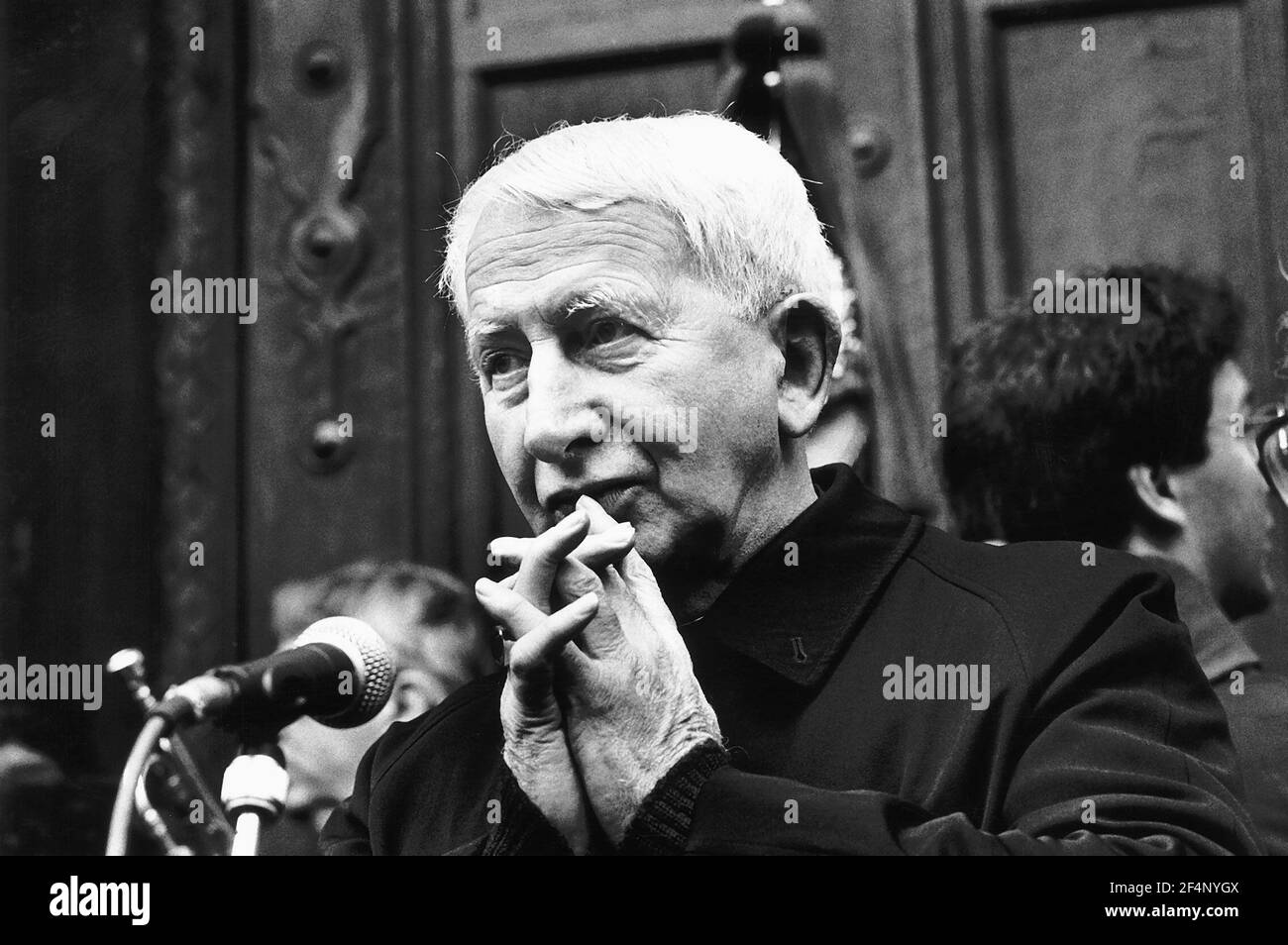 Cardinal Basil Hume Arch Bishop of Westminster at THE PASSION Stock ...