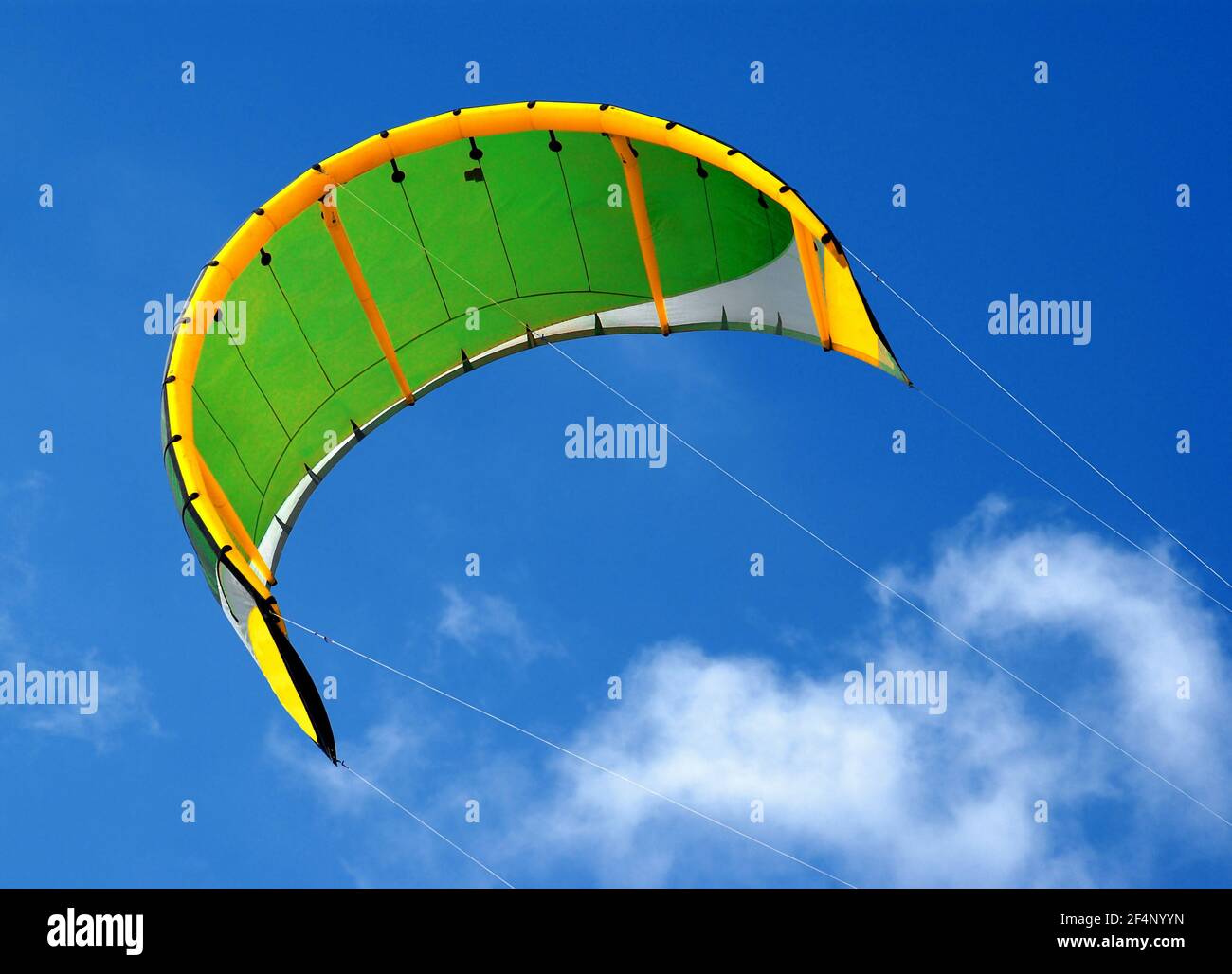 Windblown canvas blown by the wind on fonf of blue sky Stock Photo - Alamy