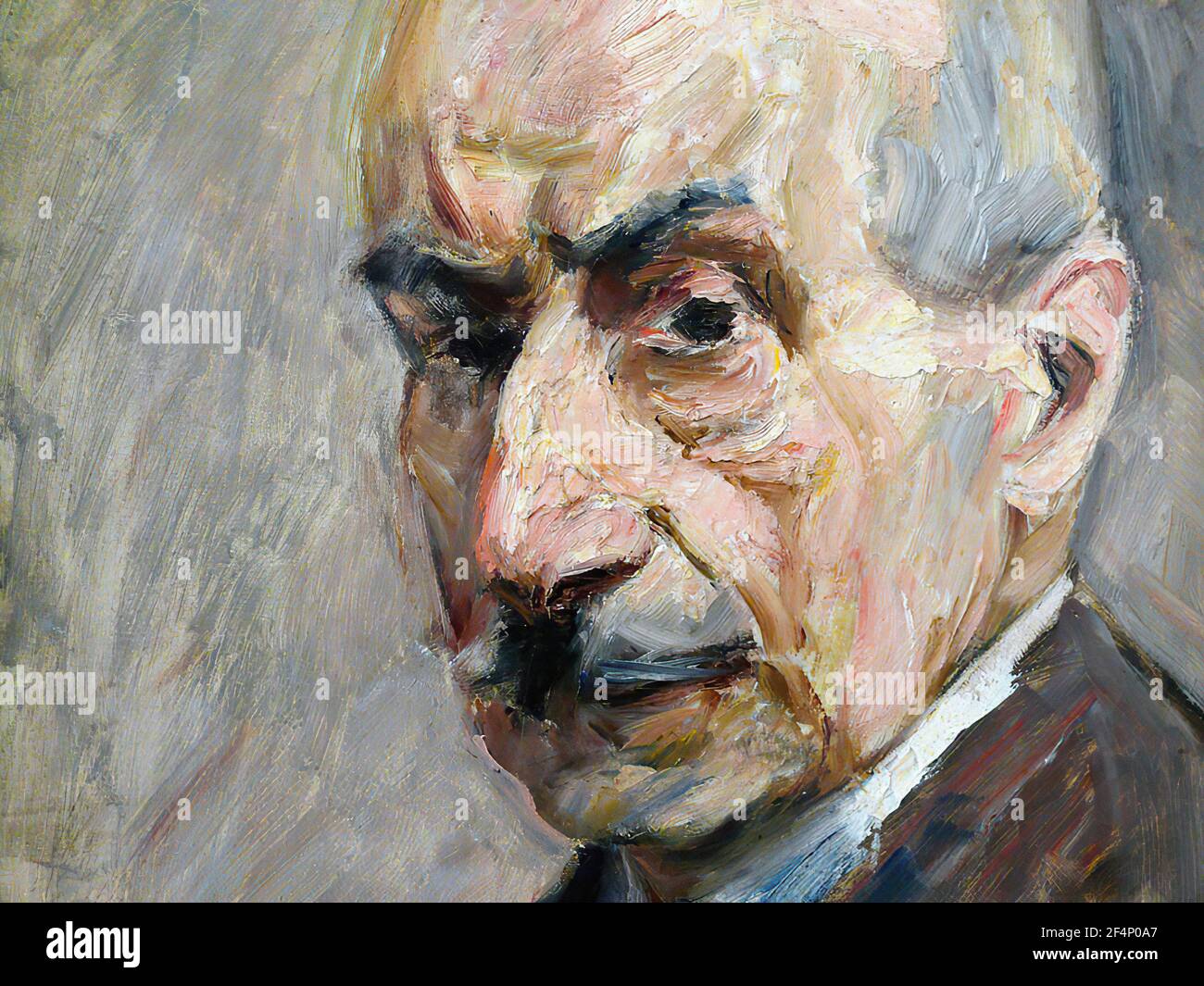 Max Liebermann - Self Portrait Stock Photo - Alamy