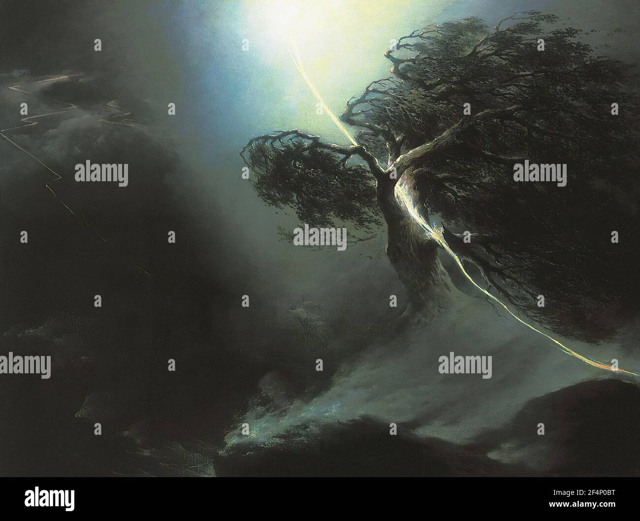 Maxim Nikiforovich Vorobiev - Oak Fractured Lightning Allegory Artist ...
