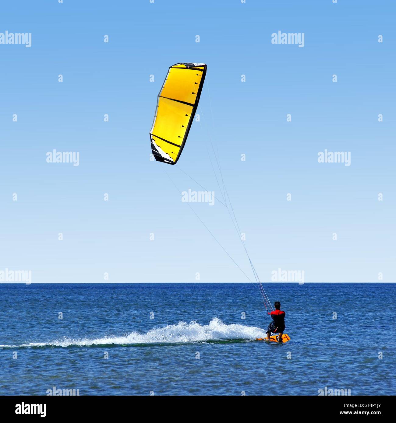 Windblown canvas blown by the wind on fonf of blue sky Stock Photo - Alamy