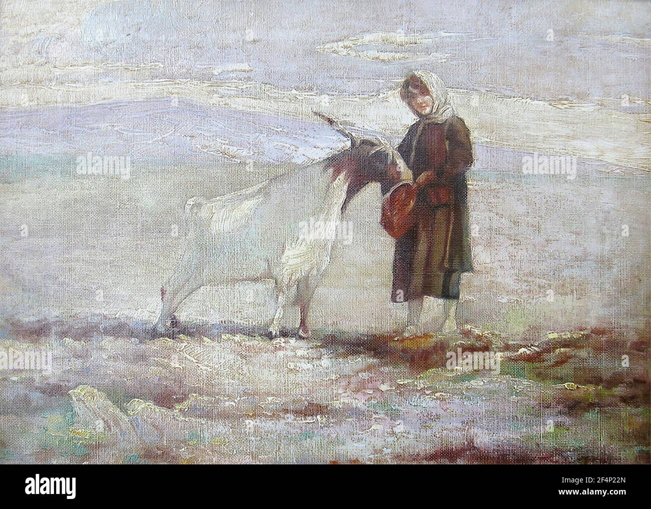 Polychronis Lembesis - Girl Goat Stock Photo - Alamy