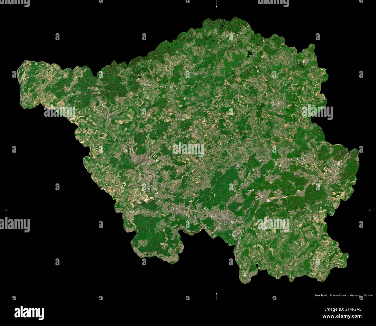 Saarbrücken administrative map hi-res stock photography and images - Alamy