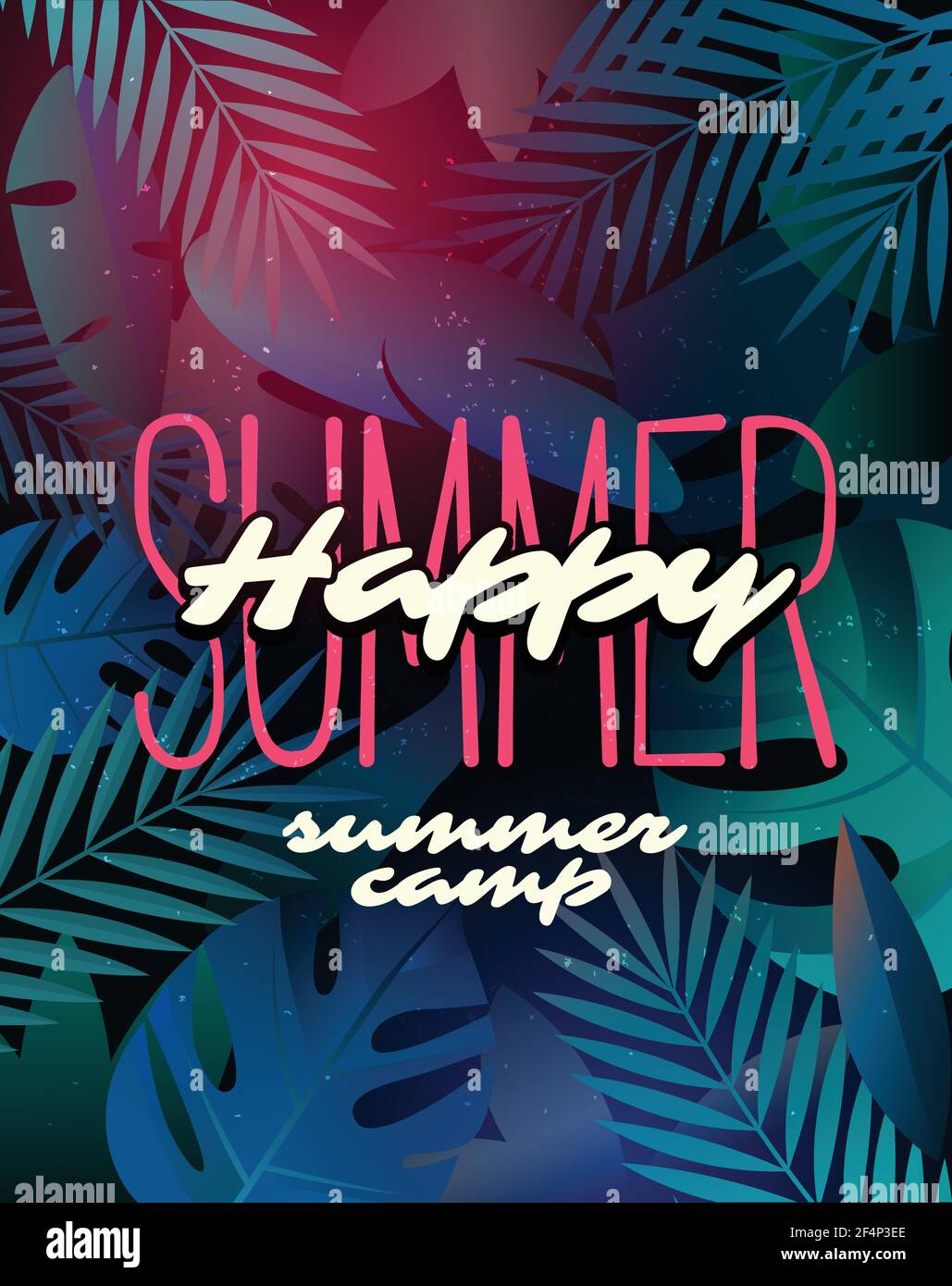 Happy Summer Time and Camp poster. Traveling template poster, vector ...