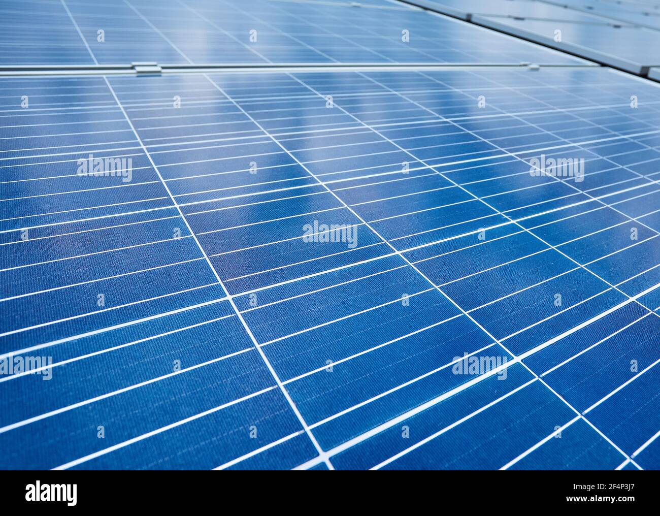 Close up solar photovoltaic panels. Technology for renewable energy ...