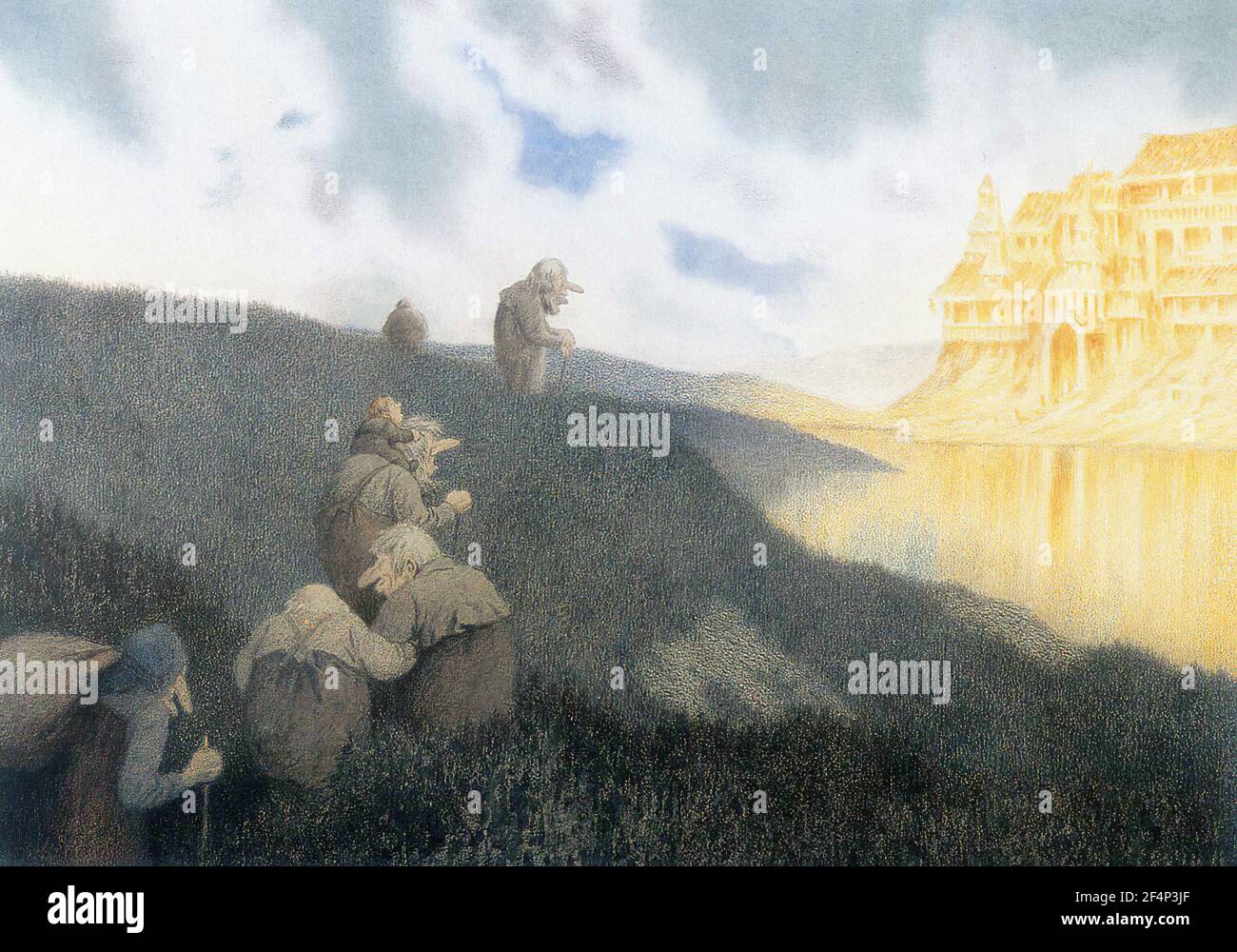 Theodor Kittelsen - Sori Mori Slott Db69 1911 Stock Photo - Alamy