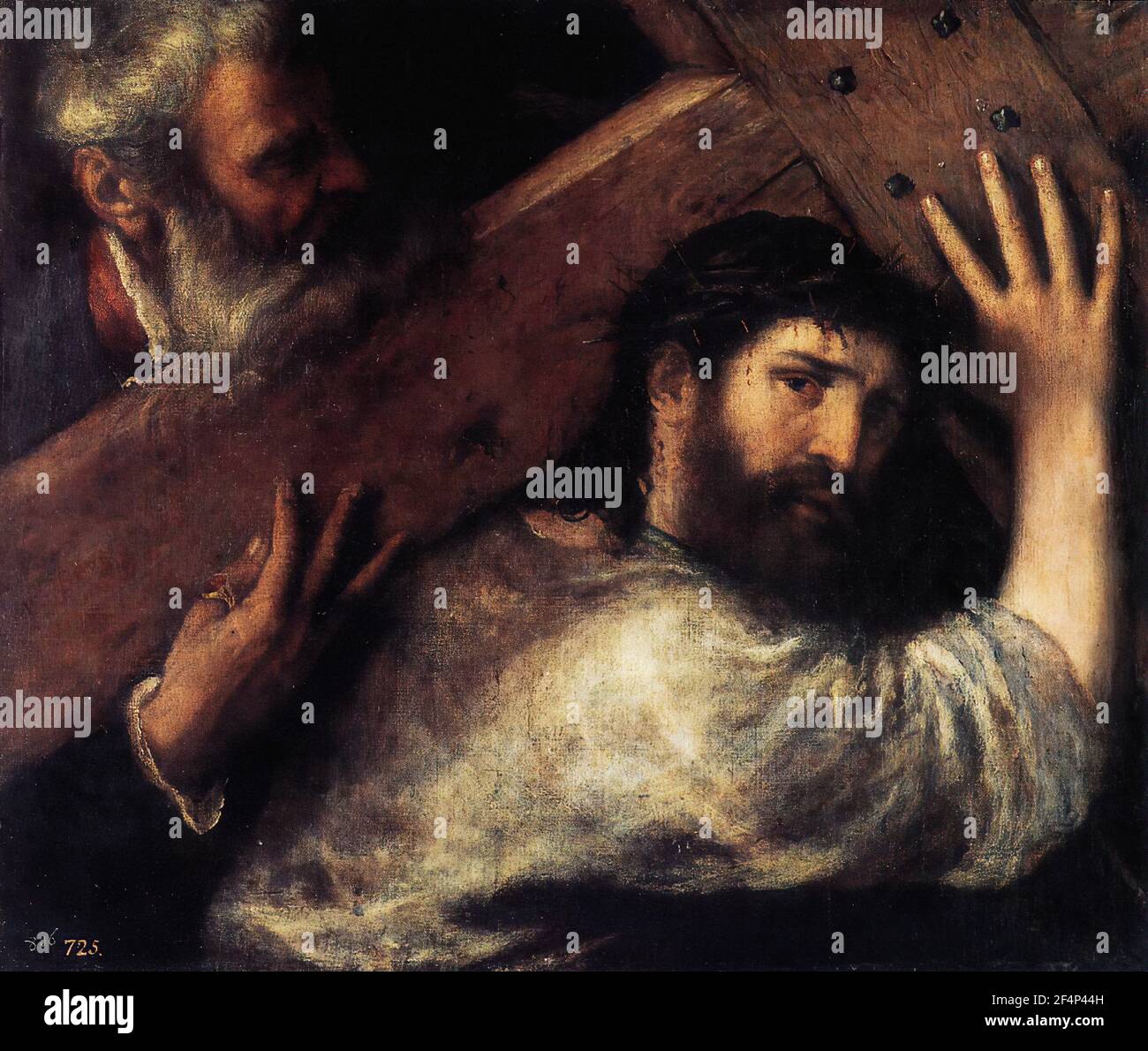 Tiziano Vecelli or Vecellio a.k.a Titian - Christ Carrying Cross 1575 ...