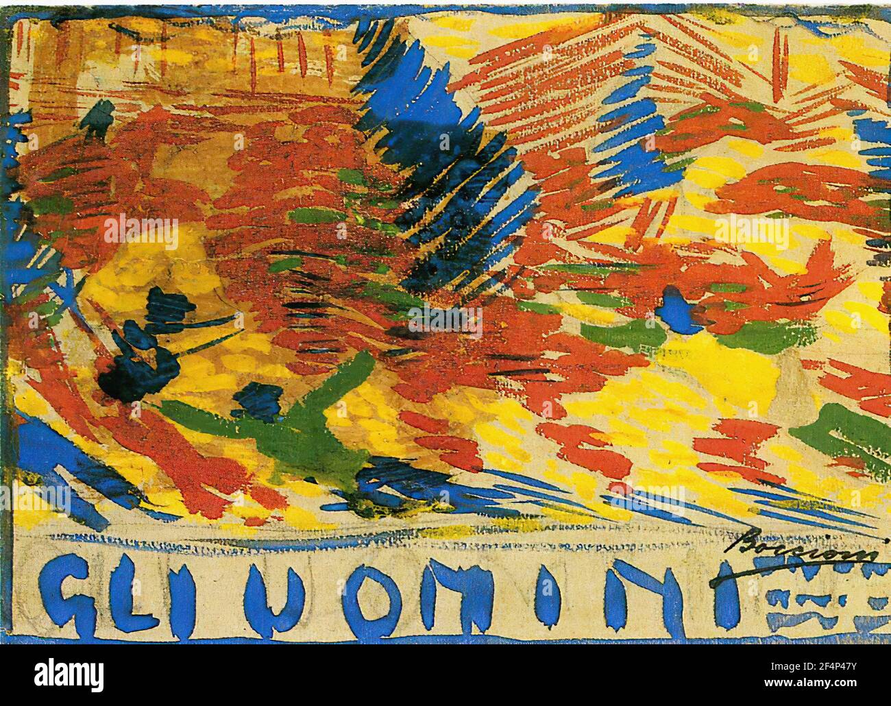 Umberto Boccioni - City Rises Stock Photo - Alamy