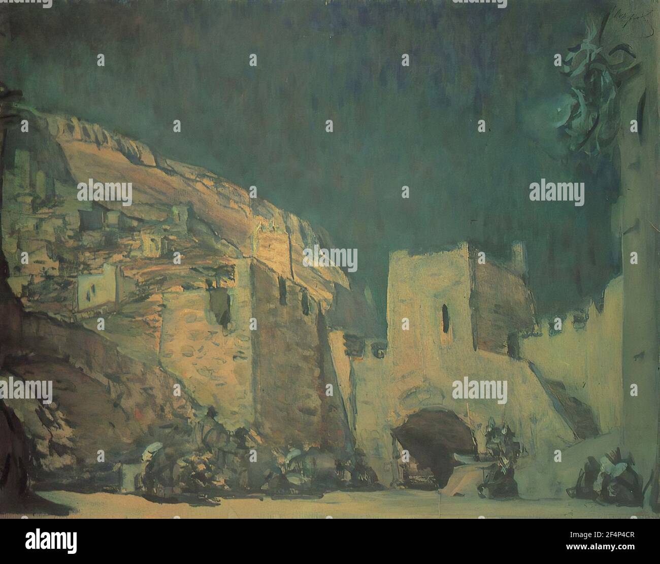 Valentin Serov - Set Design Oper Judith Alexander Valentin Serov 1907 ...