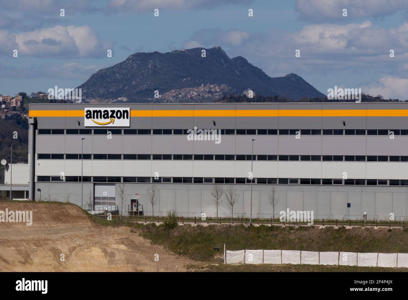 (3/22/2021) Views of Amazon's FCO1 factory in Passo Corese, near Rome ...